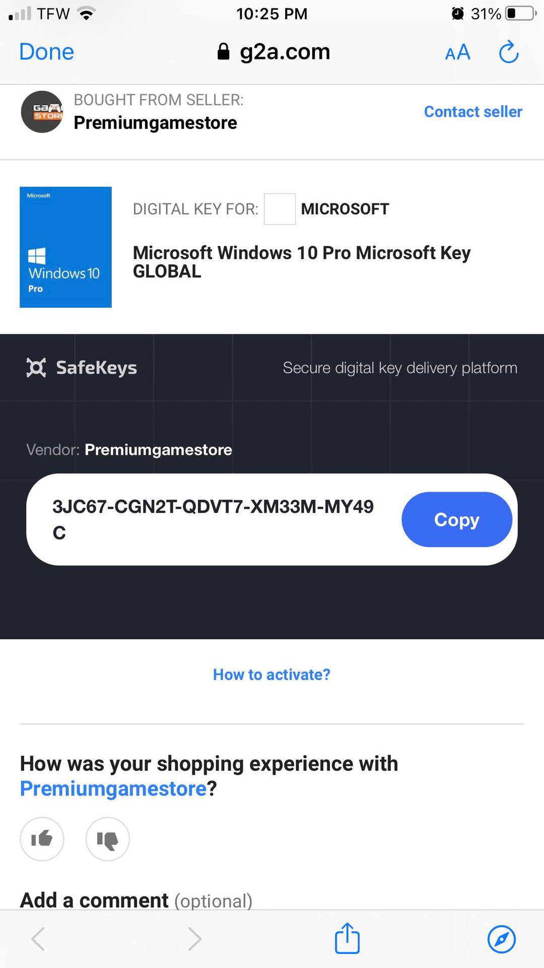 Free windows activation key for whoever needs it | Scrolller