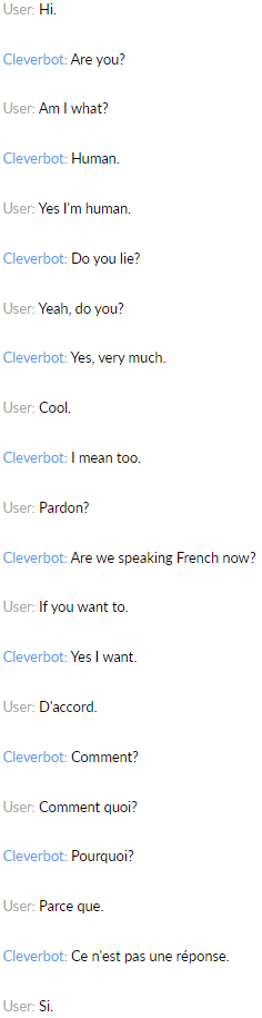 french cleverbot | Scrolller