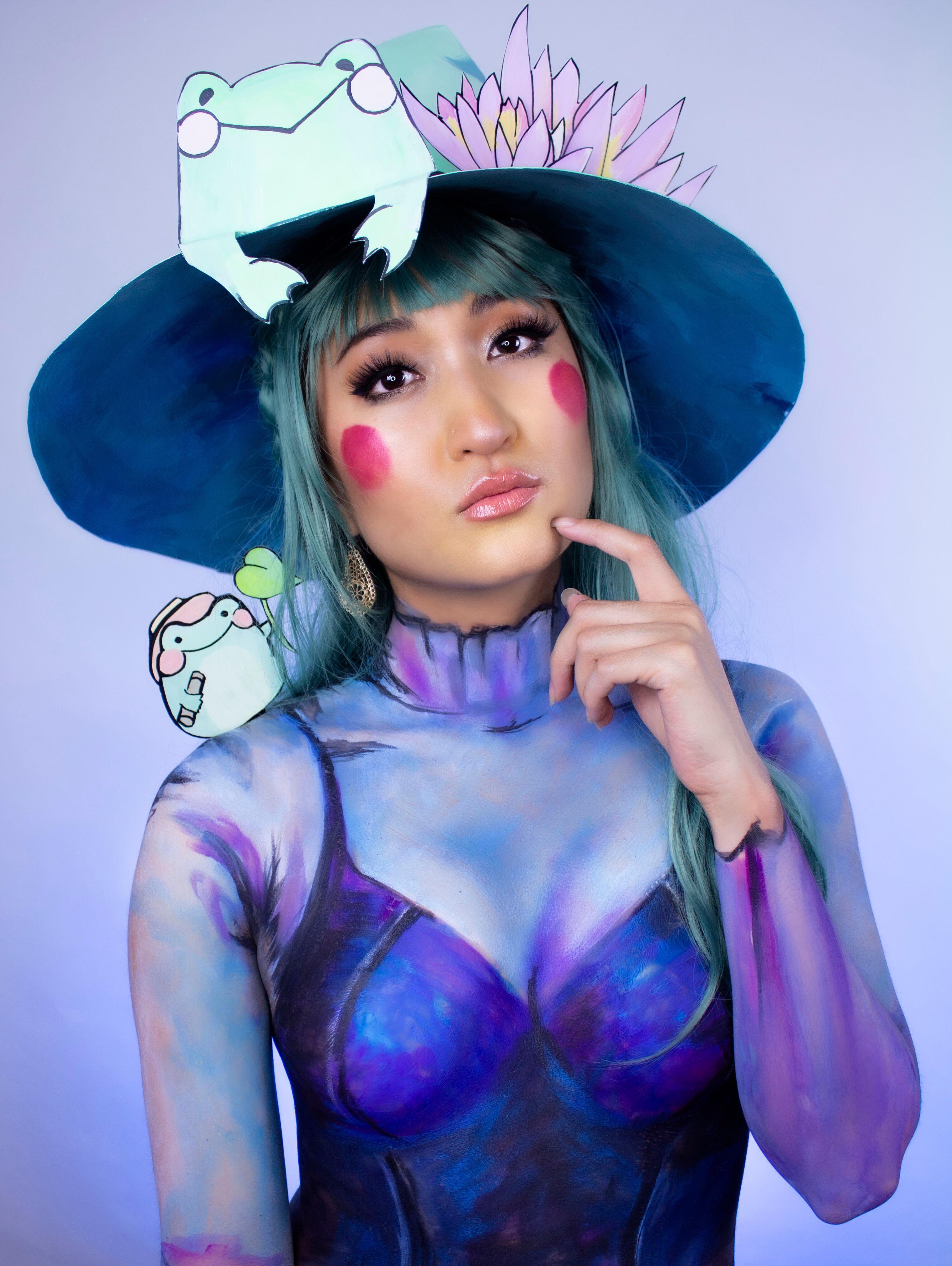 Frog Witch bodypaint by Seekaysee. Inspired by the art of Celtis 💚 | Scrolller