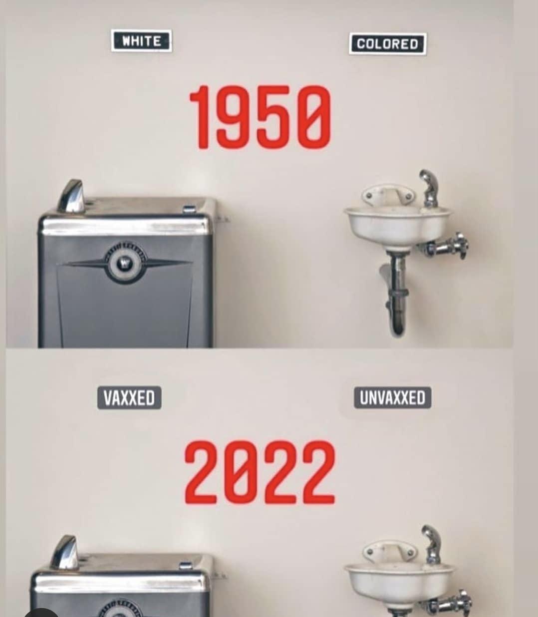 From a conservative meme page, because COVID restrictions are exactly like segregation… | Scrolller