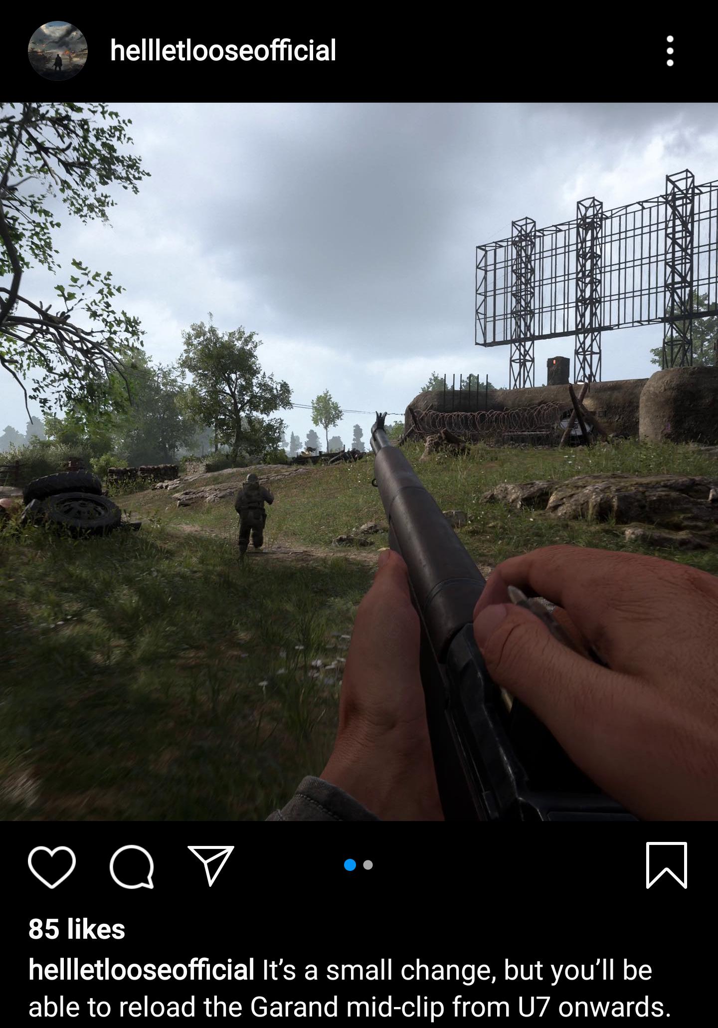 From HLL's instagram... M1 Garand can be reloaded mid-clip now, thoughts? | Scrolller
