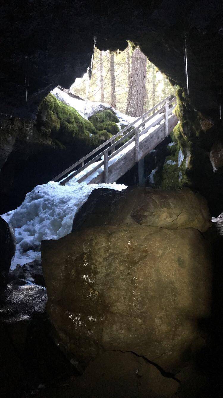 From inside the Guler Ice Cave entrance. Enchanting place to visit. | Scrolller
