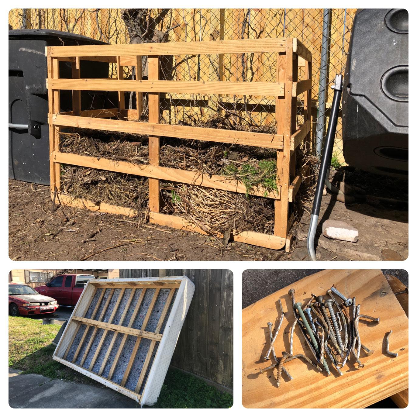 From sad dumpster box spring to our new compost enclosure! | Scrolller