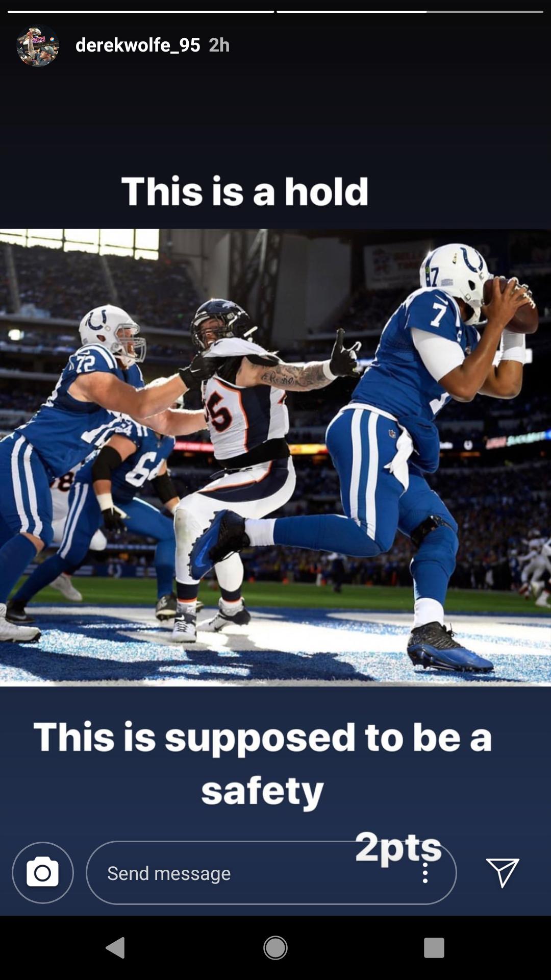 From Wolfe's IG. Should've been a W. | Scrolller