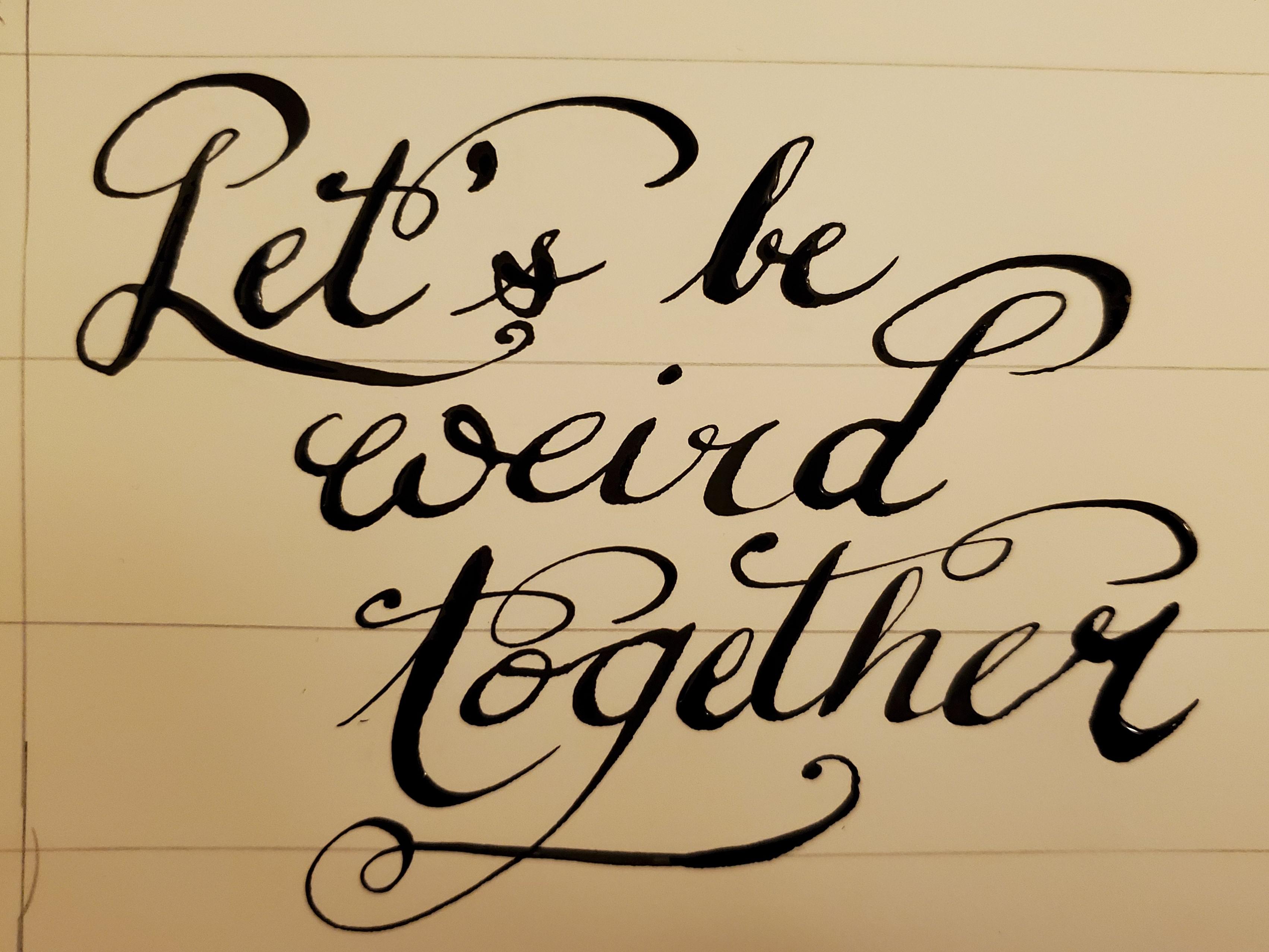 Fun with drinking and calligraphy! | Scrolller