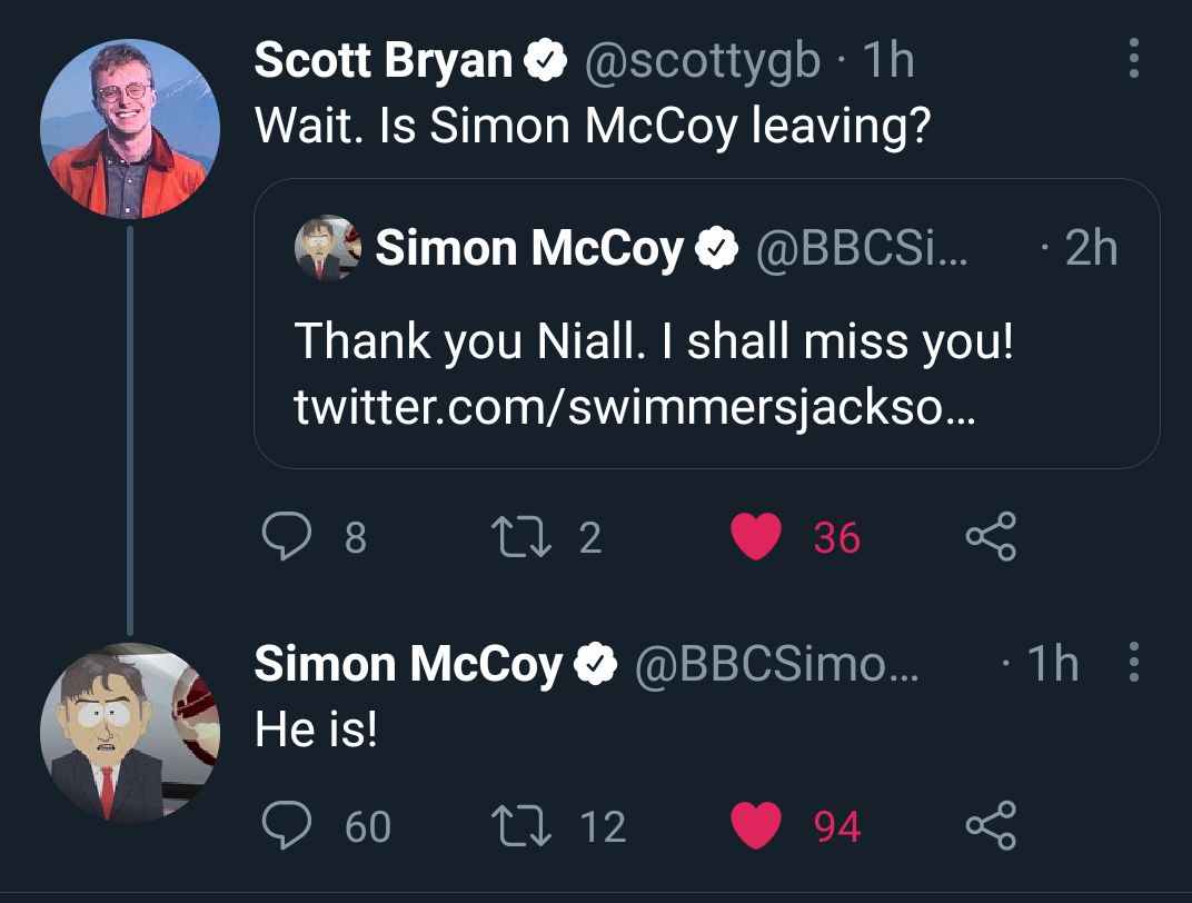 Funny newsreader Simon McCoy is leaving BBC News | Scrolller
