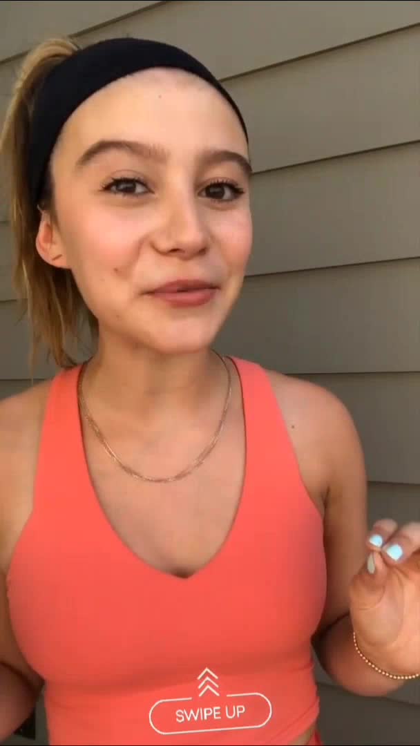 G Hannelius cute bounce | Scrolller