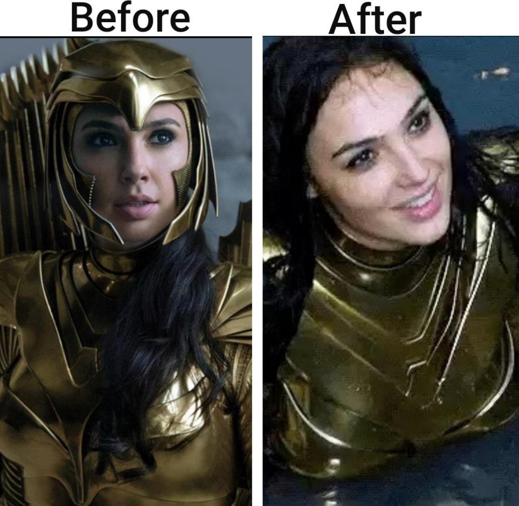Gal gadot before and after the ww crew gangbanged her | Scrolller