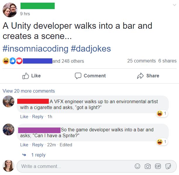 gamedev dad jokes | Scrolller