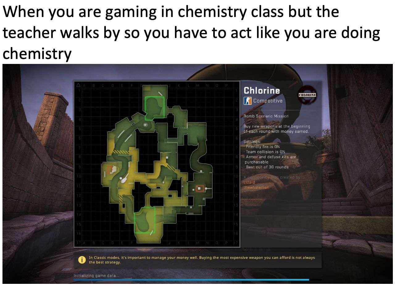 Gaming in chemistry class | Scrolller