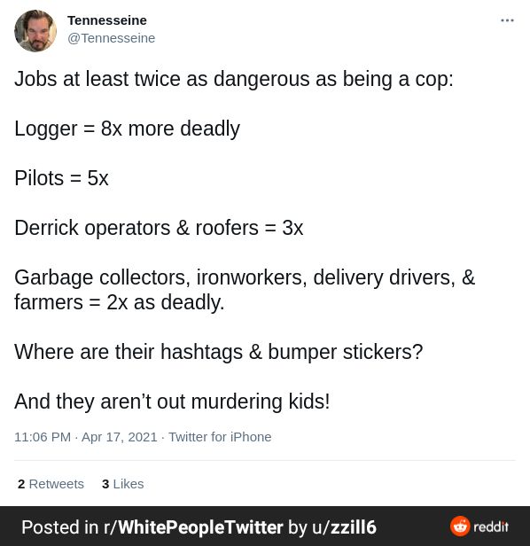 Garbage men don't shoot unarmed people | Scrolller