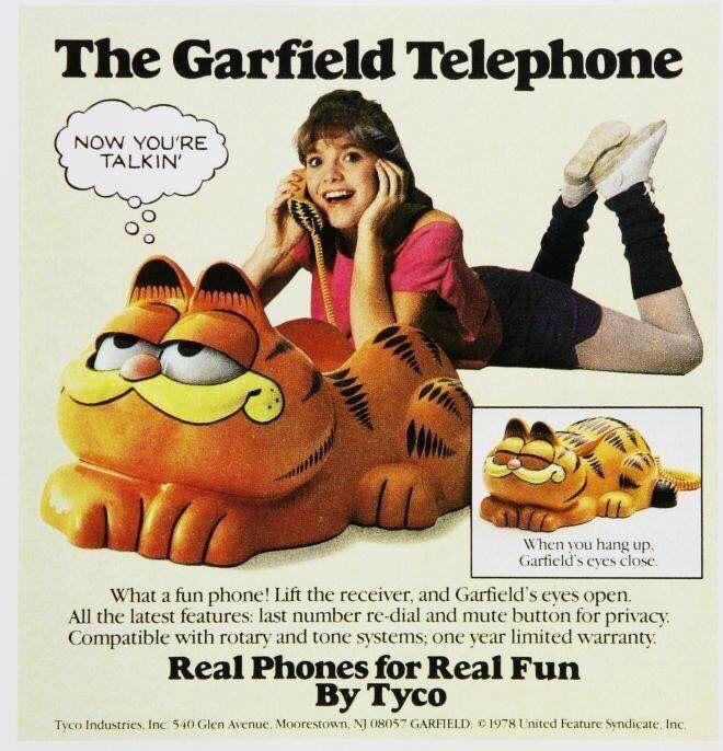 Garfield telephone by Tyco (1978) | Scrolller