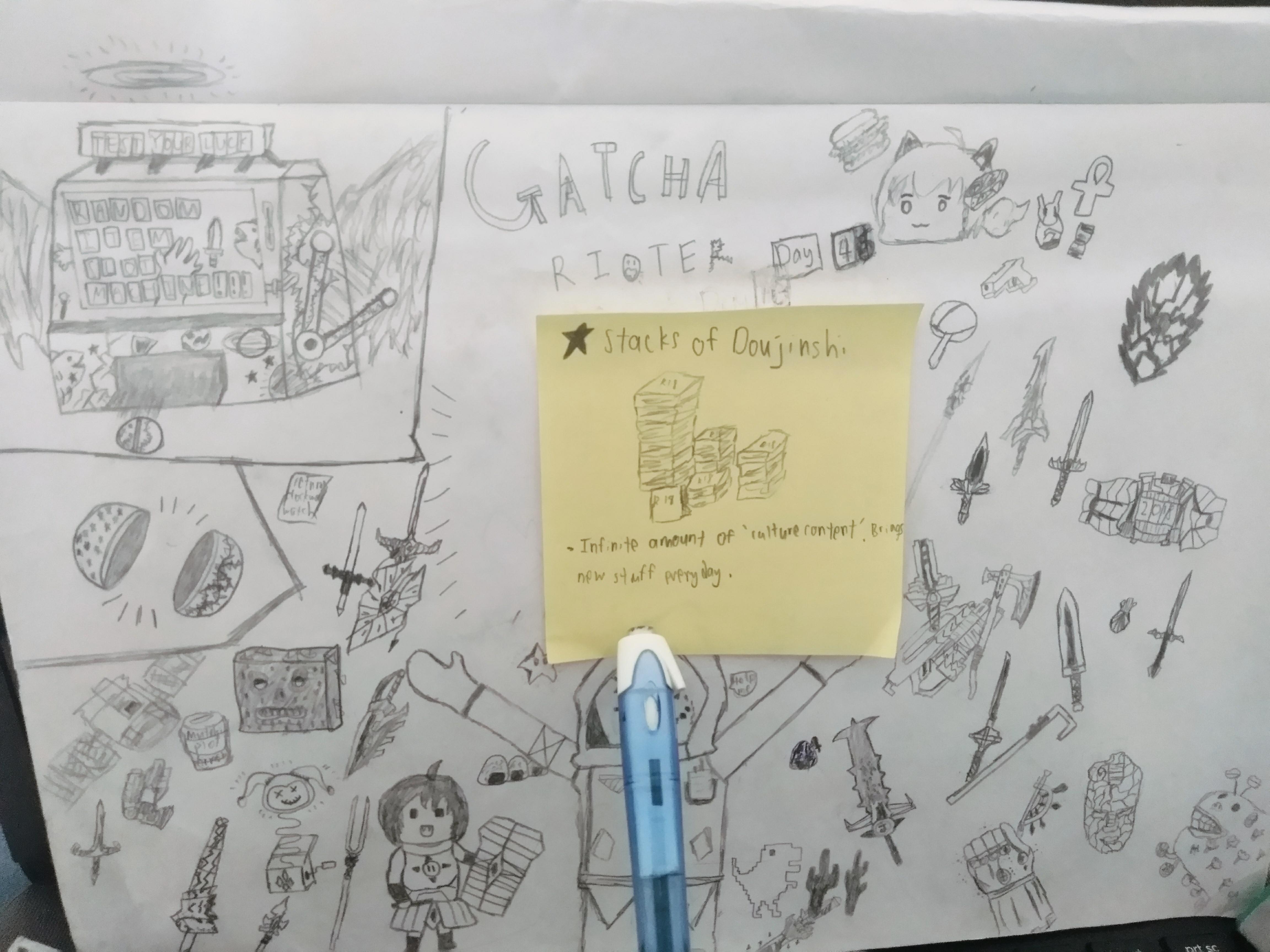 Gatcha Rioter Day 46 : Stack of Doujinshi | Scrolller