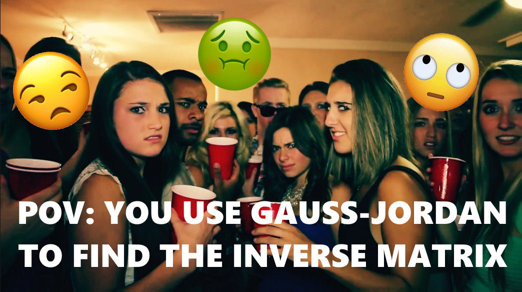 Gauss-Jordan? More like peepee poopoo | Scrolller