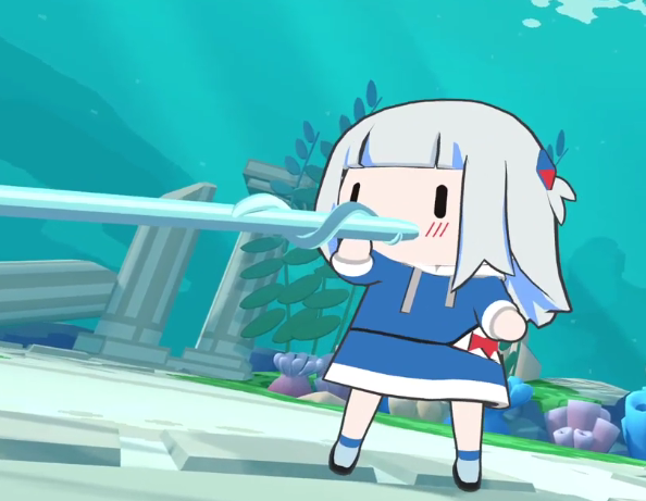 GAWR GURA, USE HYDRO PUMP | Scrolller