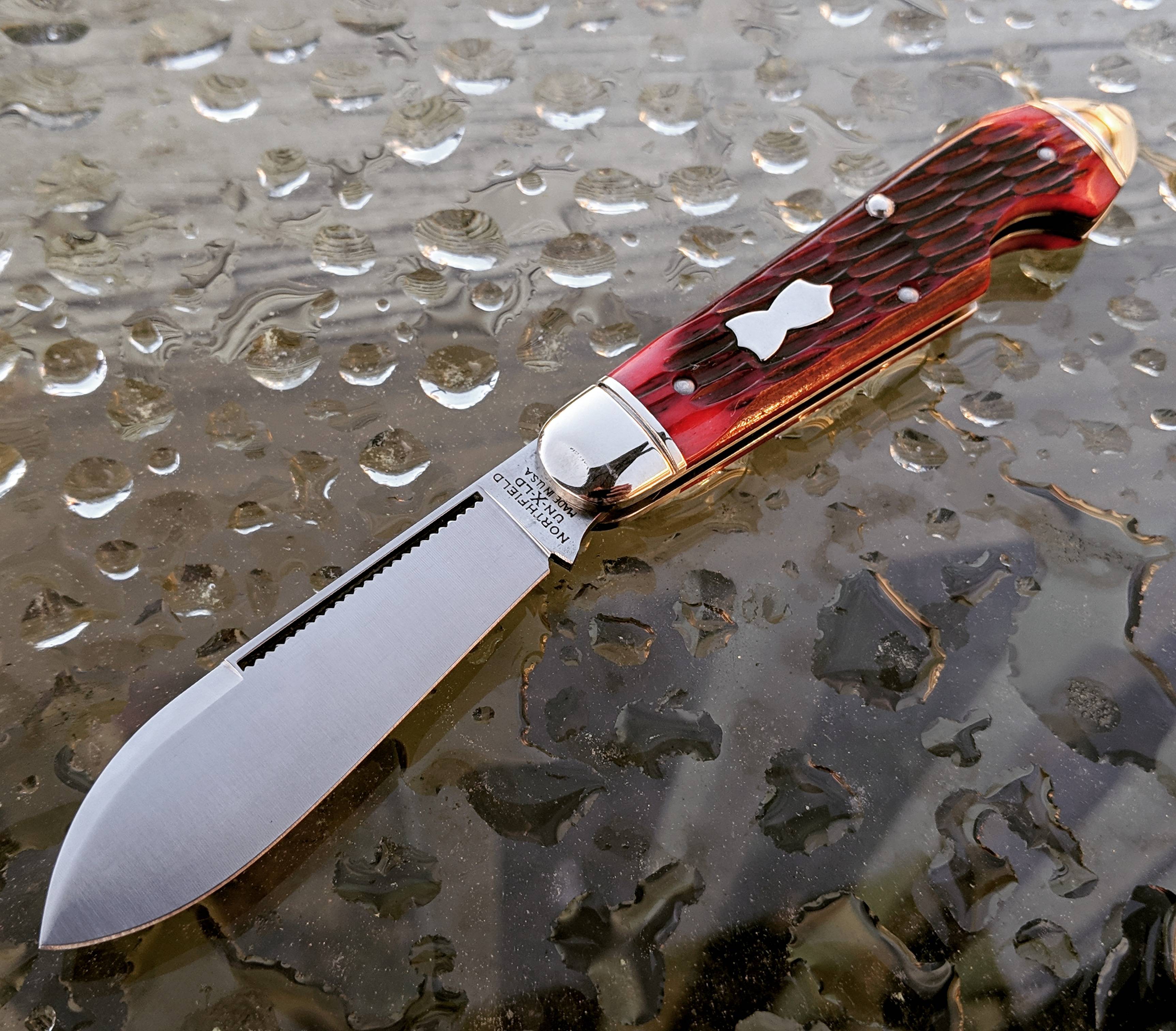 GEC 85 in Blood Red Jigged Bone | Scrolller