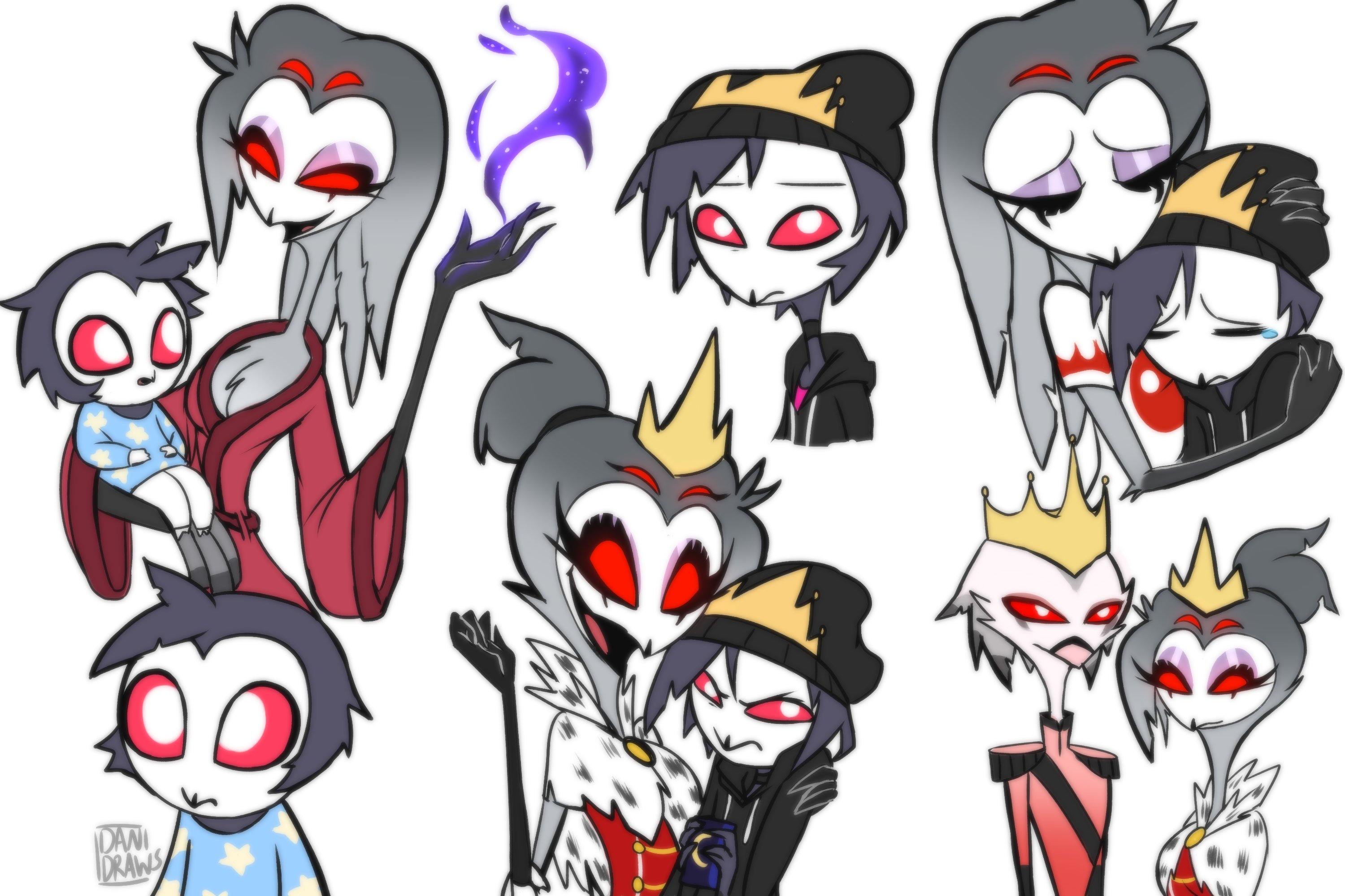 Genderbend Stolas and Octavia (art by DaniDrawsAndstuff on twitter) | Scrolller