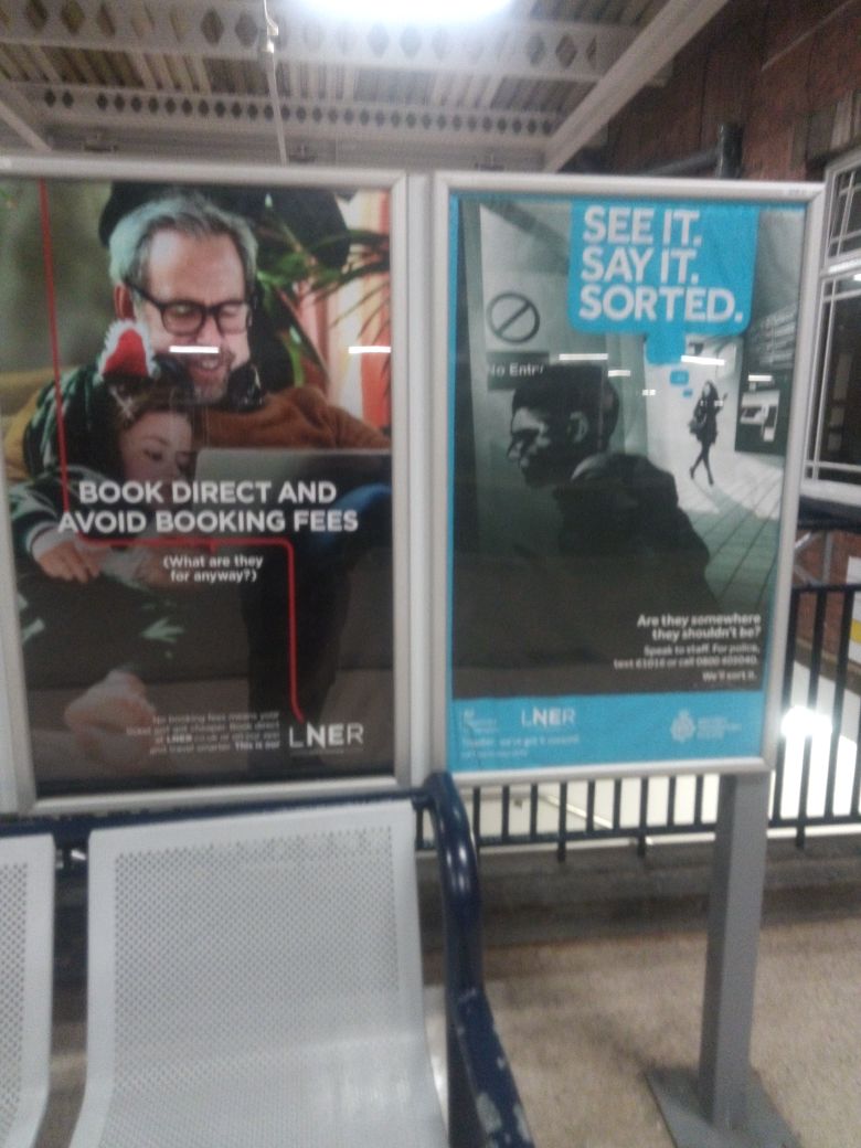 Getting Mr. Robot vibes from these posters in the train station | Scrolller