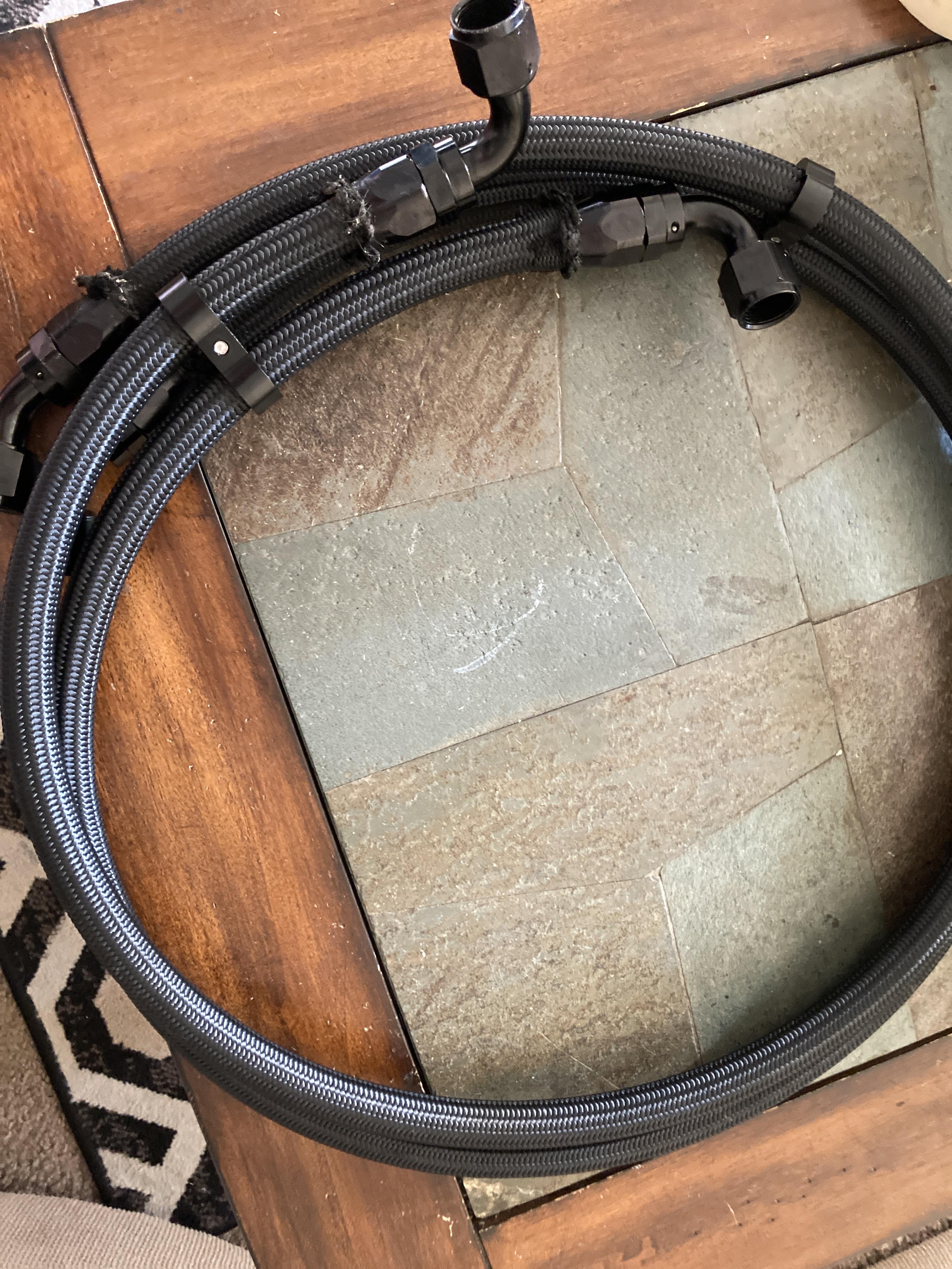 Getting the AN10 lines ready for the oil cooler kit | Scrolller