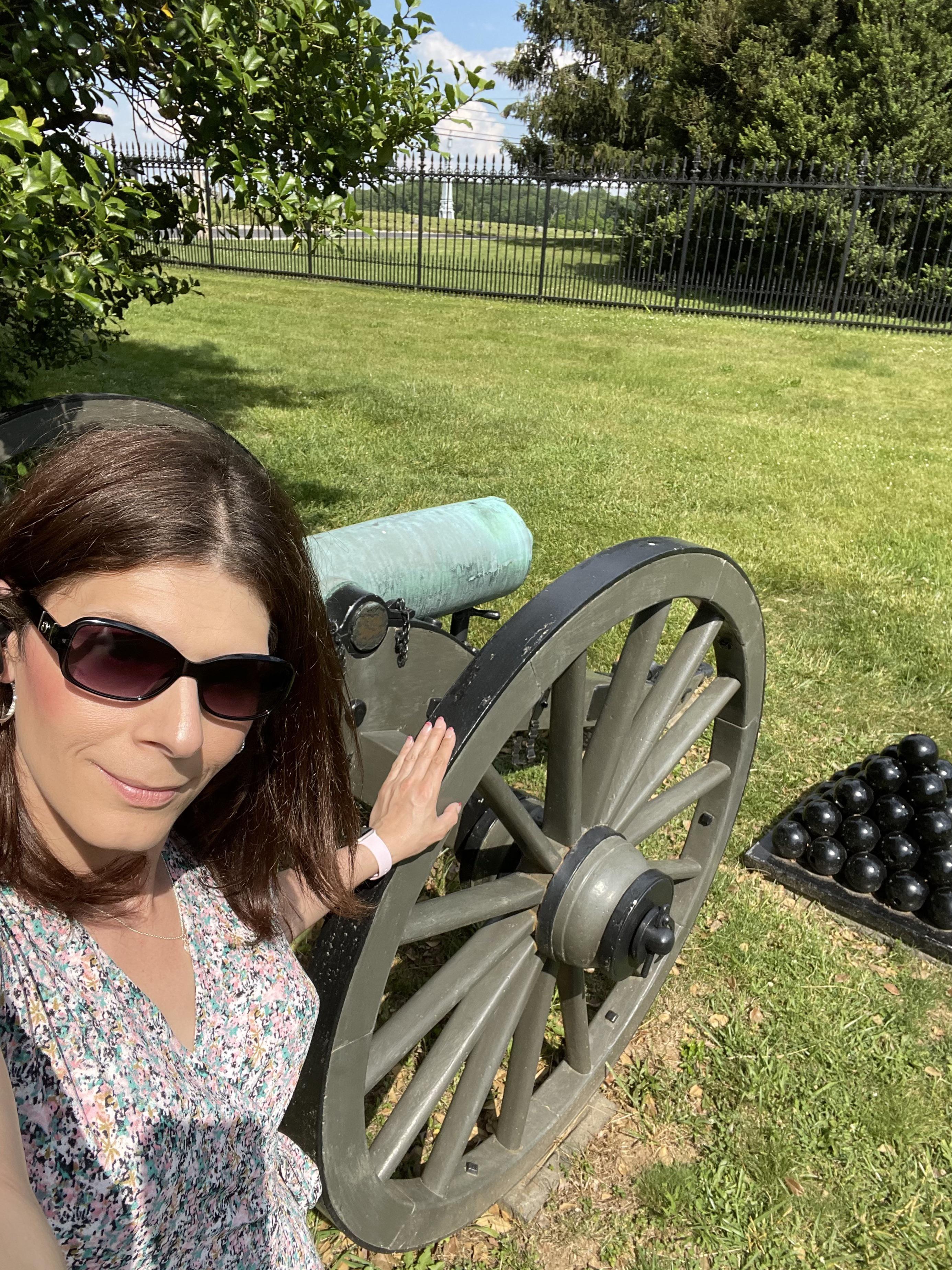 Gettysburg National Cemetery ~ One of the few examples of cannonballs on the battlefield | Scrolller