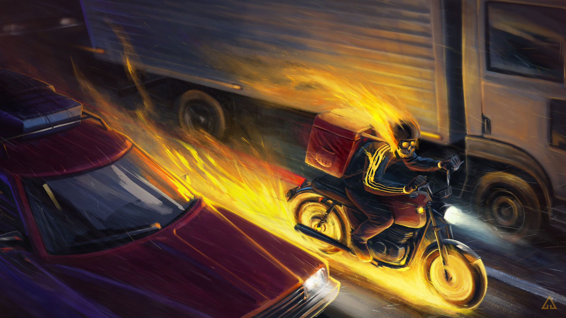 Ghost Rider Delivery by Artur Rocha | Scrolller