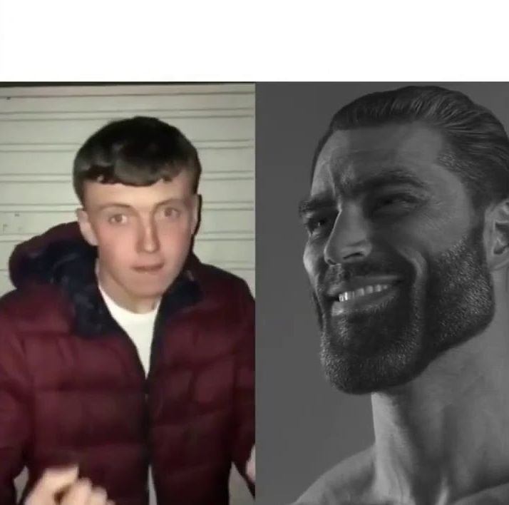 Gigachad template | Scrolller