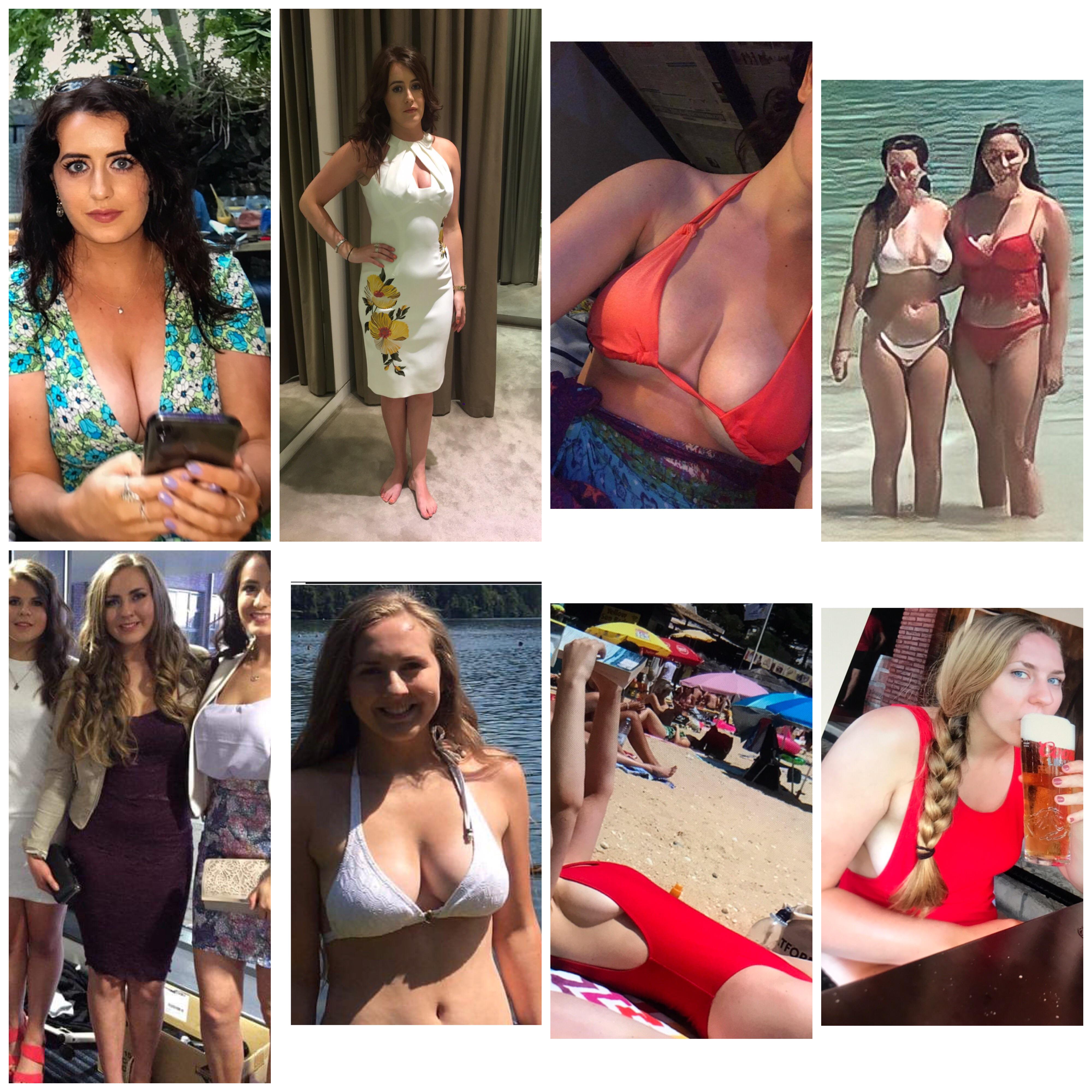 Girl 1 (top), girl 2 two piece bikini, girl 3 white dress or girl 4 one piece | Scrolller