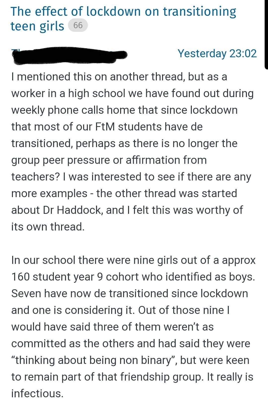 Girls detransitioning during lockdown | Scrolller