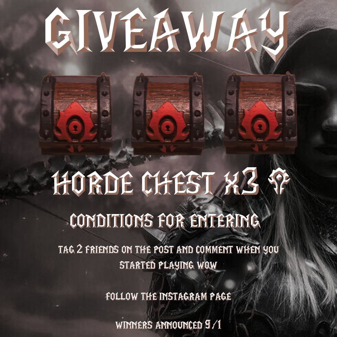 Giveaway on Horde chest keycaps | Scrolller