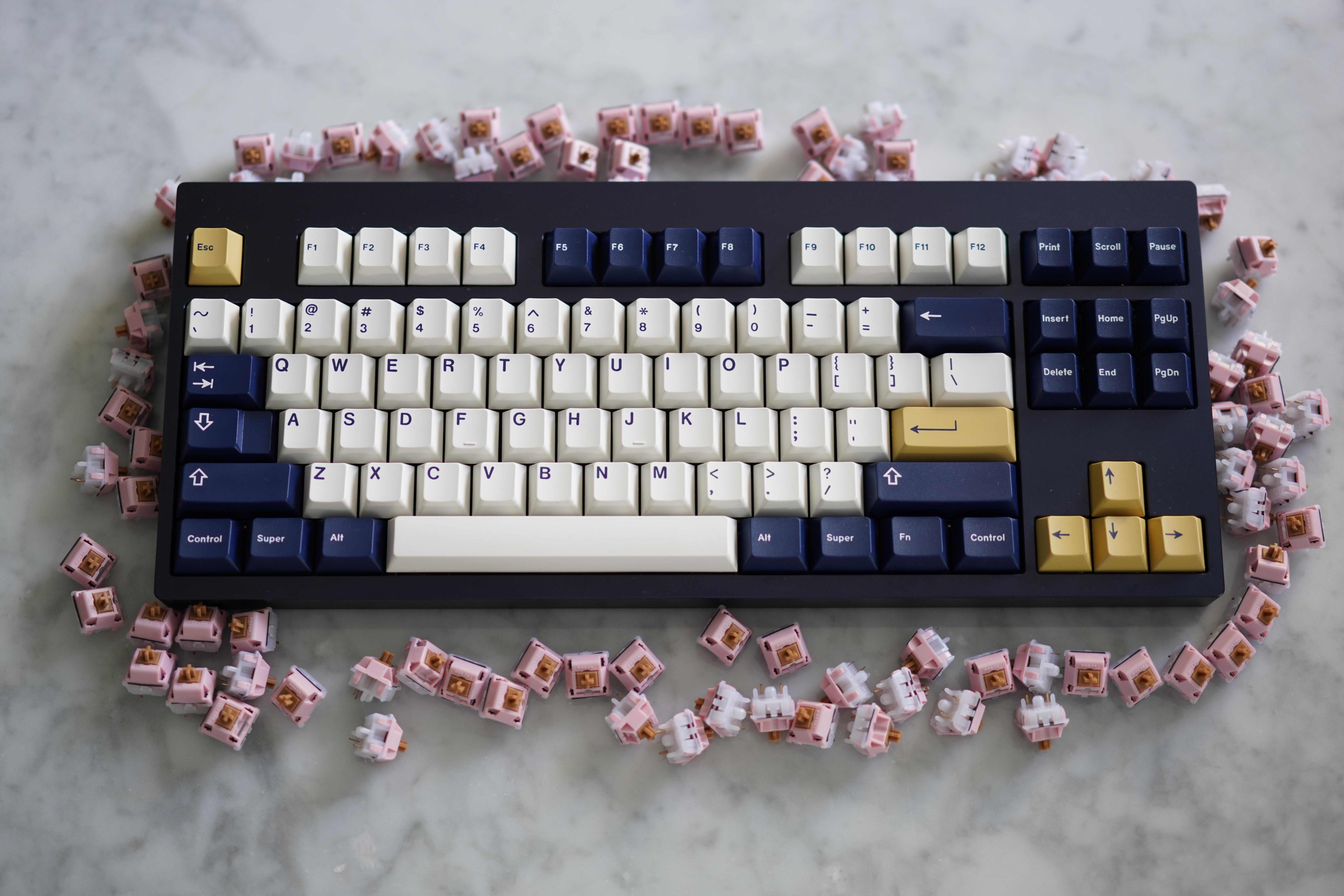 Glamour shot before mounting the Neapolitan switches! | Scrolller