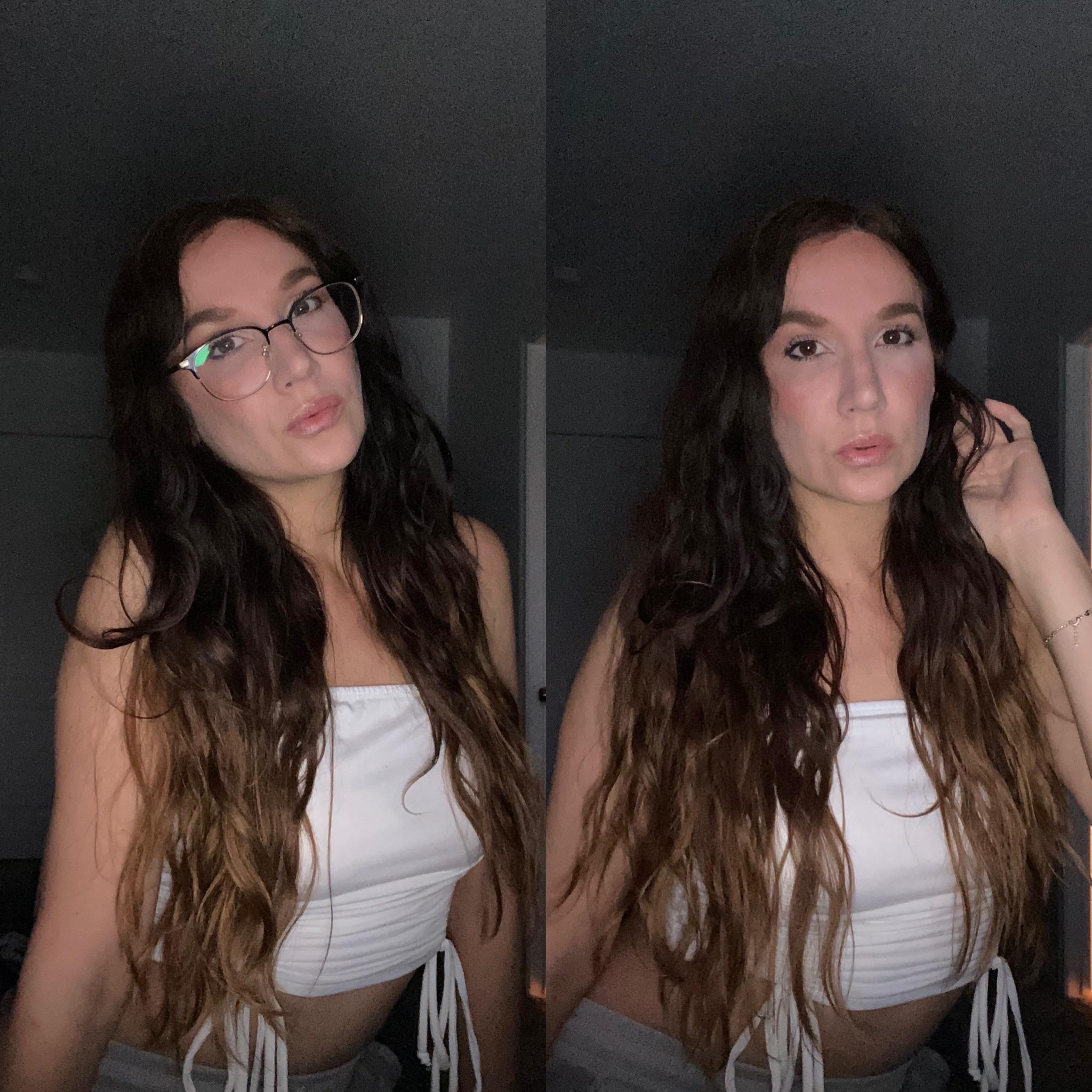 Glasses Or No Glasses 🤍 Scrolller