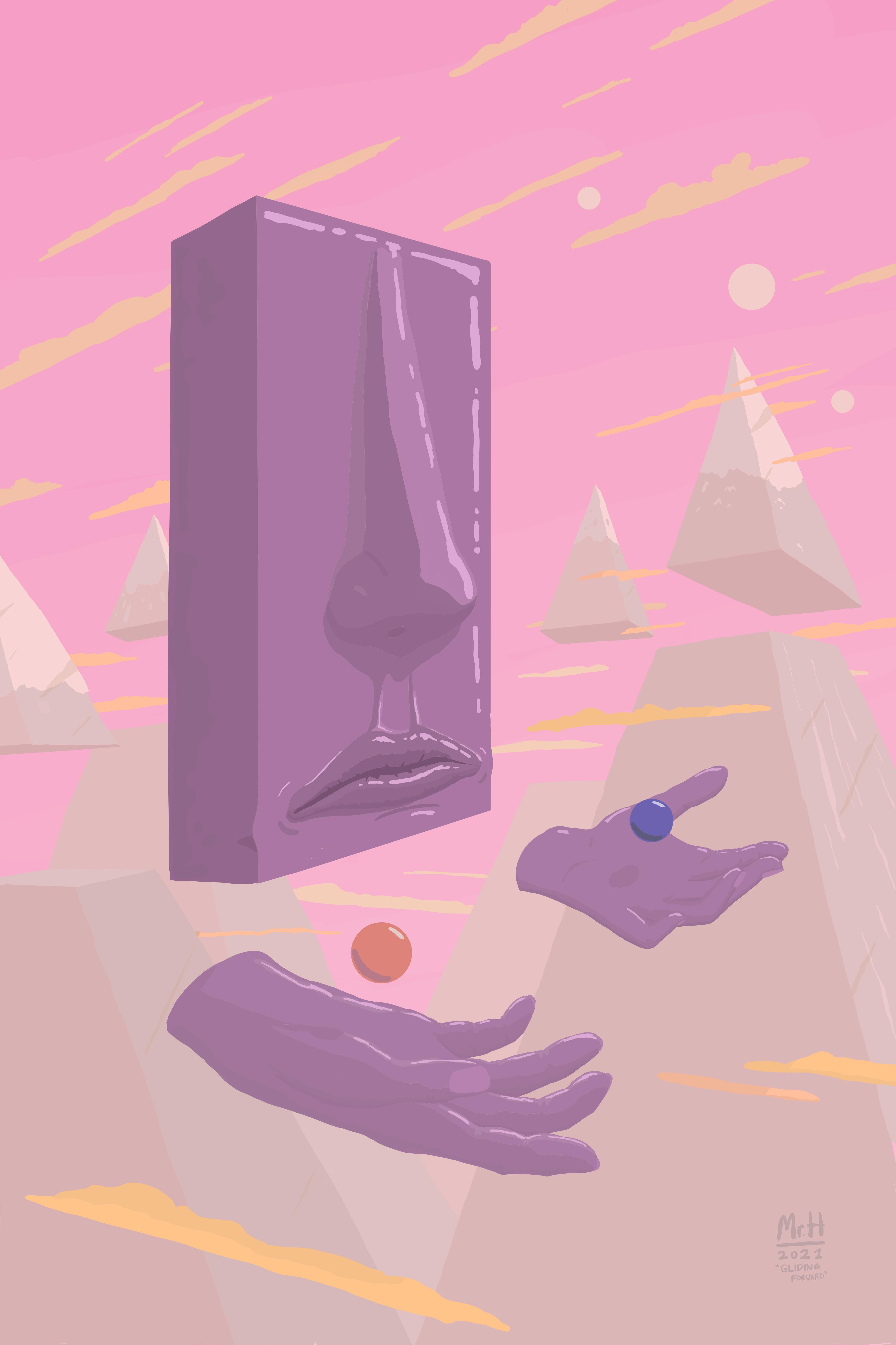 “Gliding Forward”, me, digital, 2021 | Scrolller