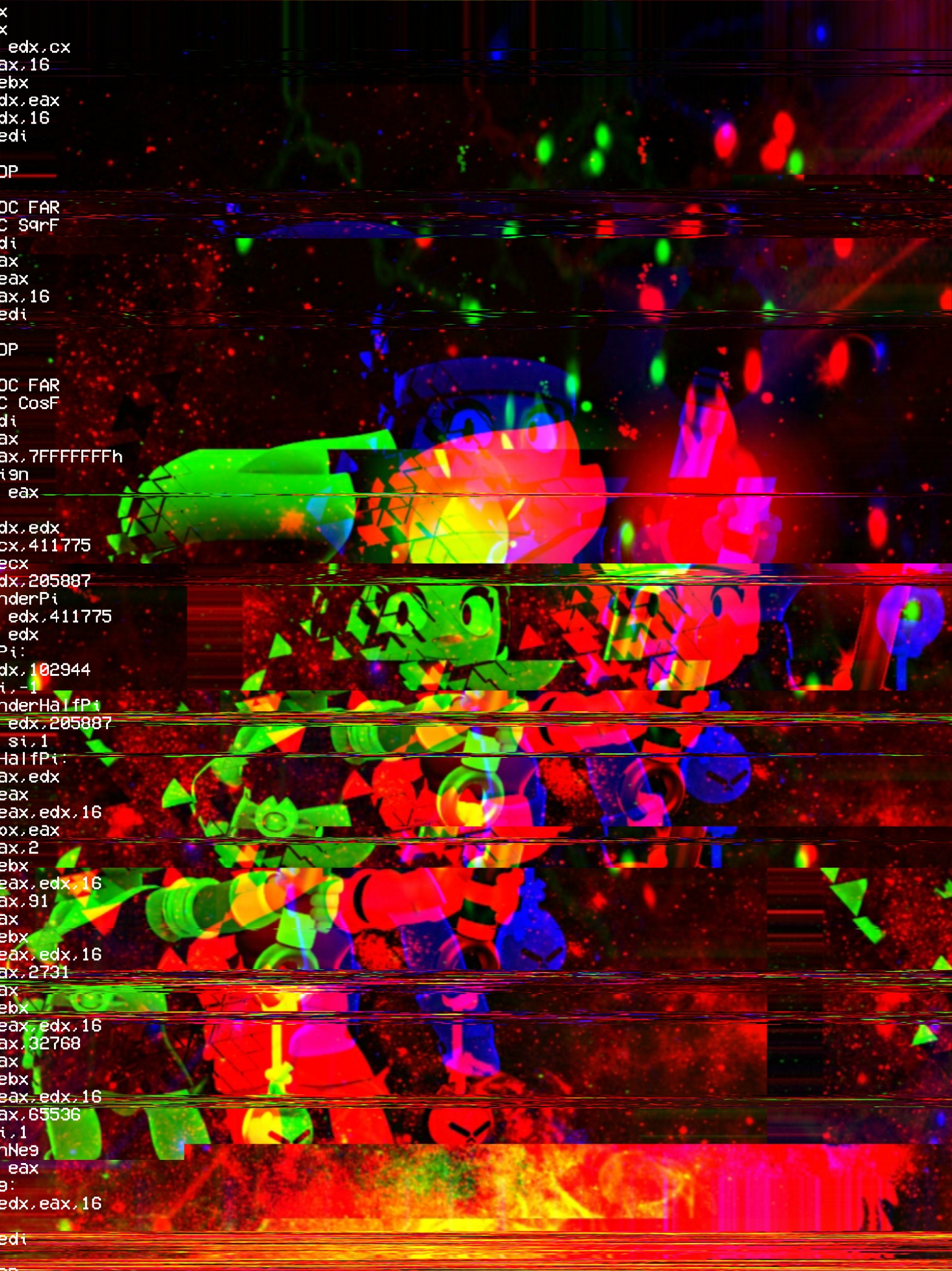 Glitched amber art | Scrolller