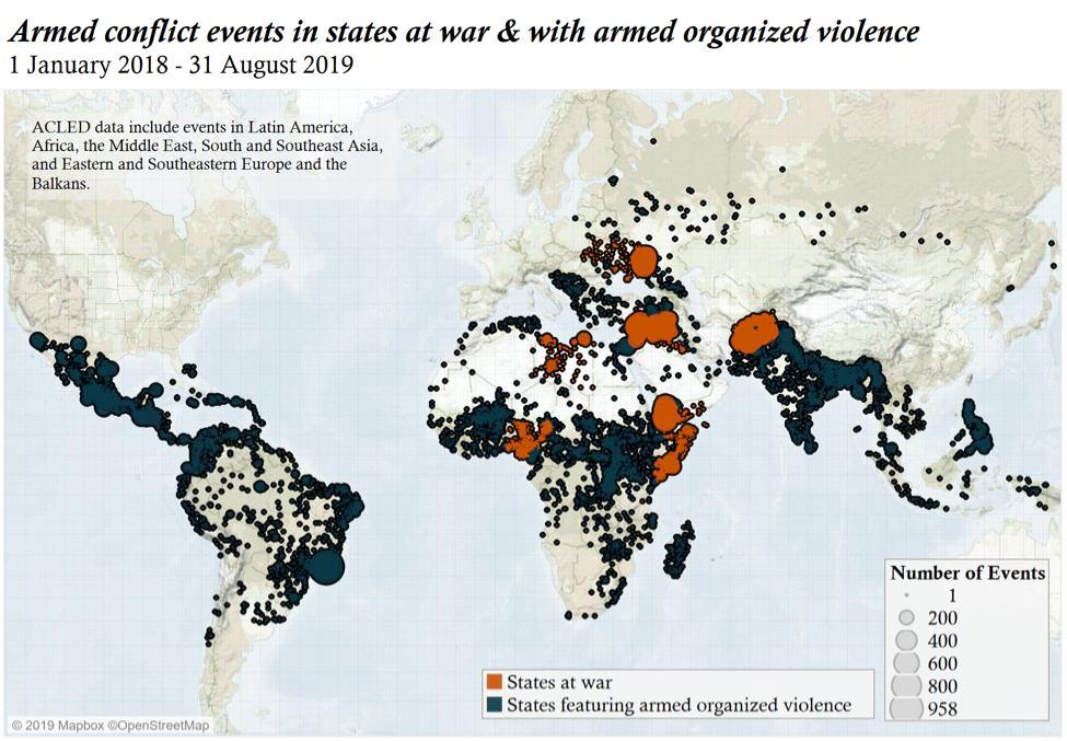 Global conflict and disorder patterns. | Scrolller