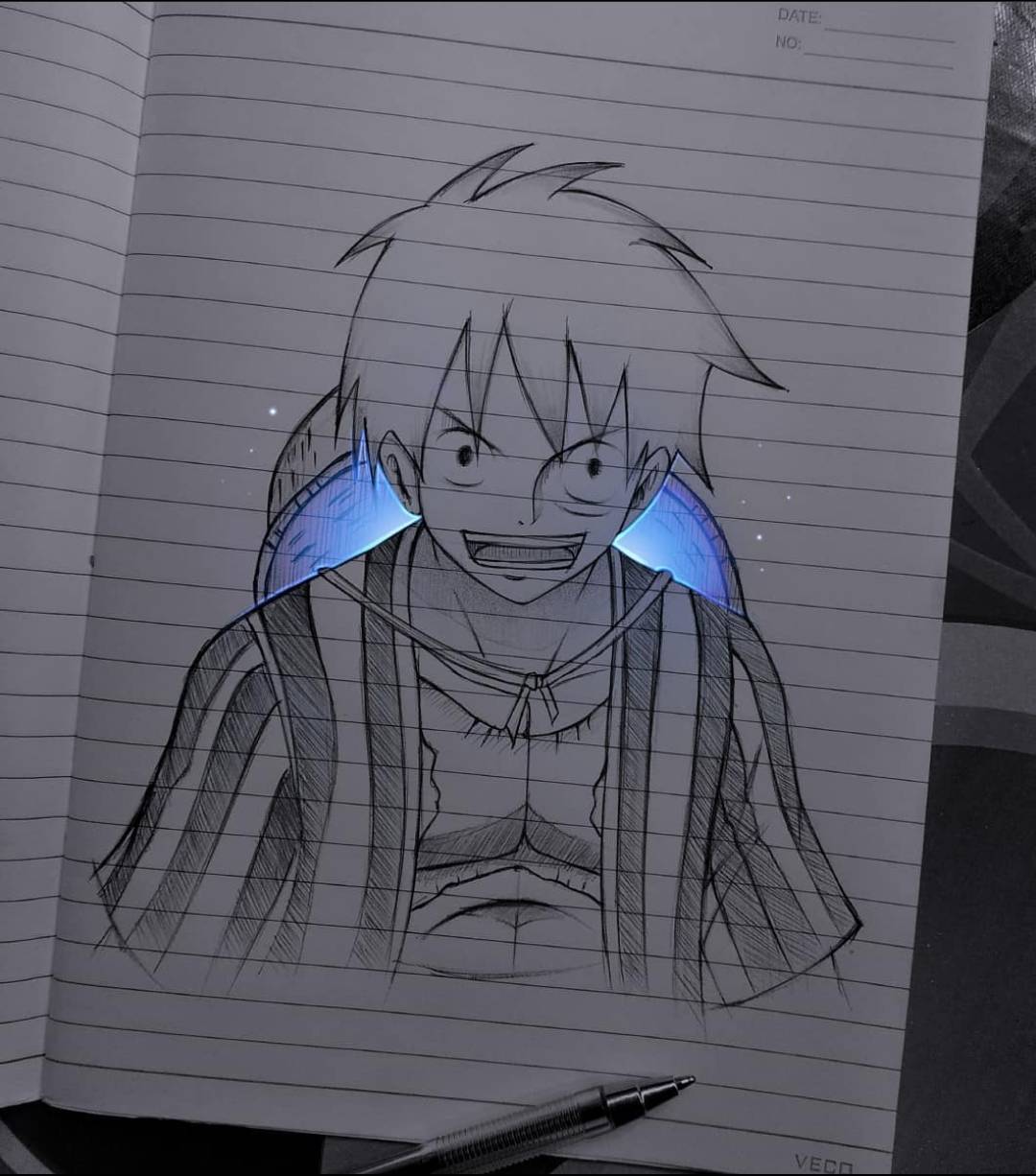 Glow art of Monkey D. Luffy 🔥 | Scrolller