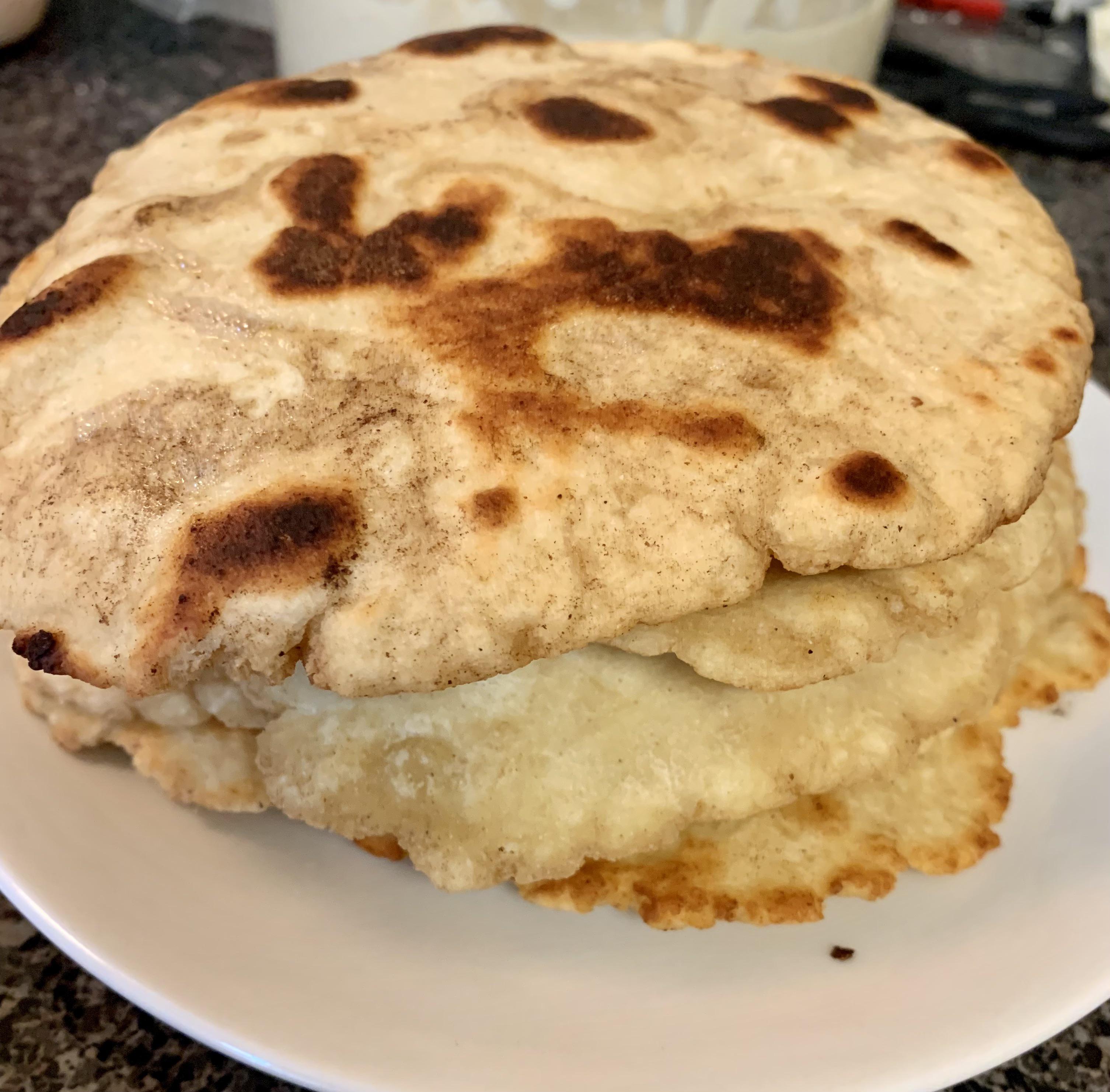 Gluten-free sourdough flat/fried bread. | Scrolller