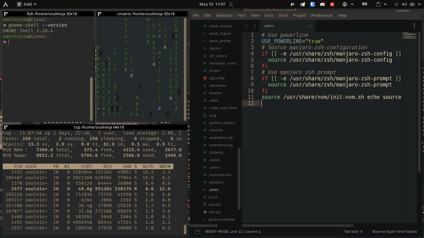 [GNOME] My first rice! | Scrolller