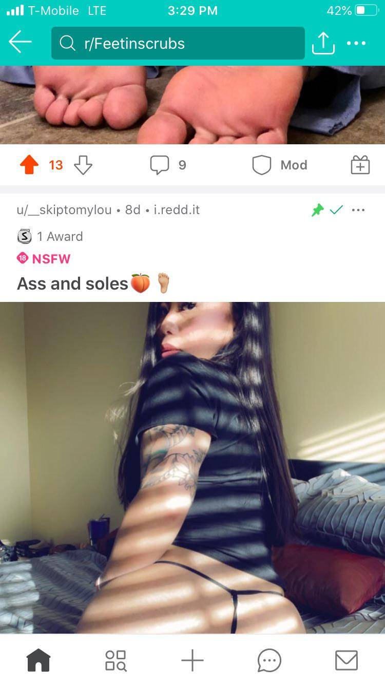 Go check out our community r/feetinscrubs ! | Scrolller