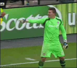 Goalie gently puts player to rest. | Scrolller