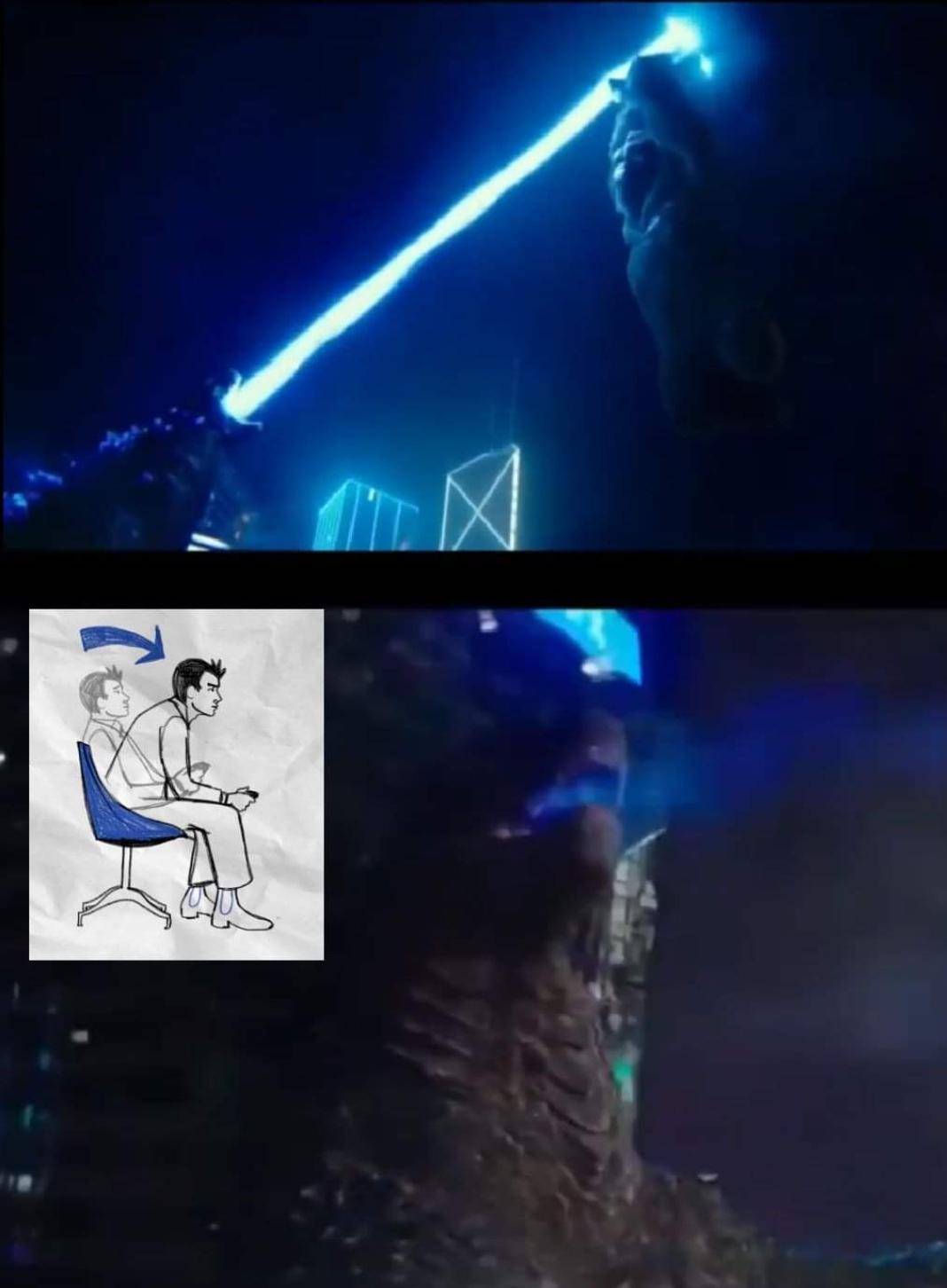 Godzilla's mentality during final battle | Scrolller