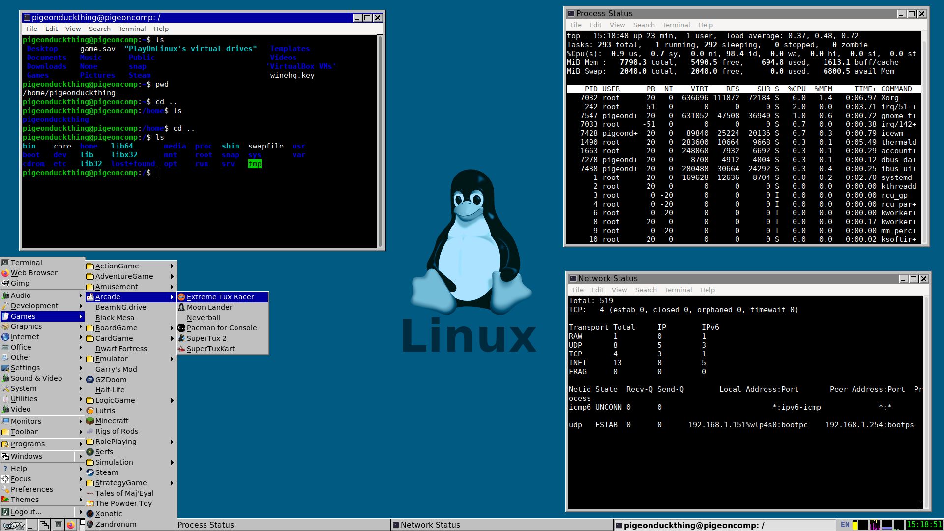 going for a 90s linux look like gnome 1 or kde 1 but with a modern system [iceWM] | Scrolller