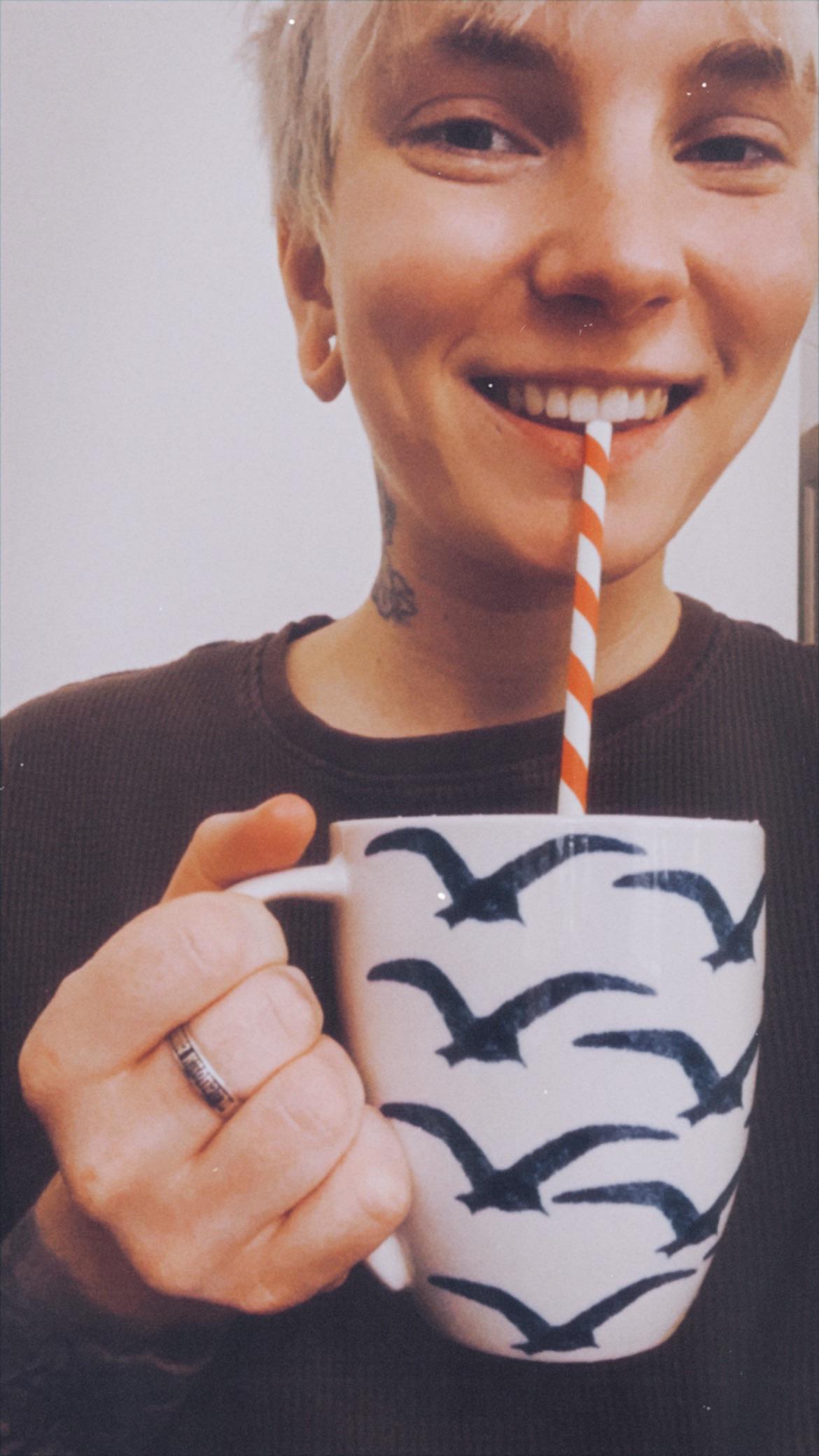 Good day everyone! Post workout protein shake and sun 🌞 | Scrolller