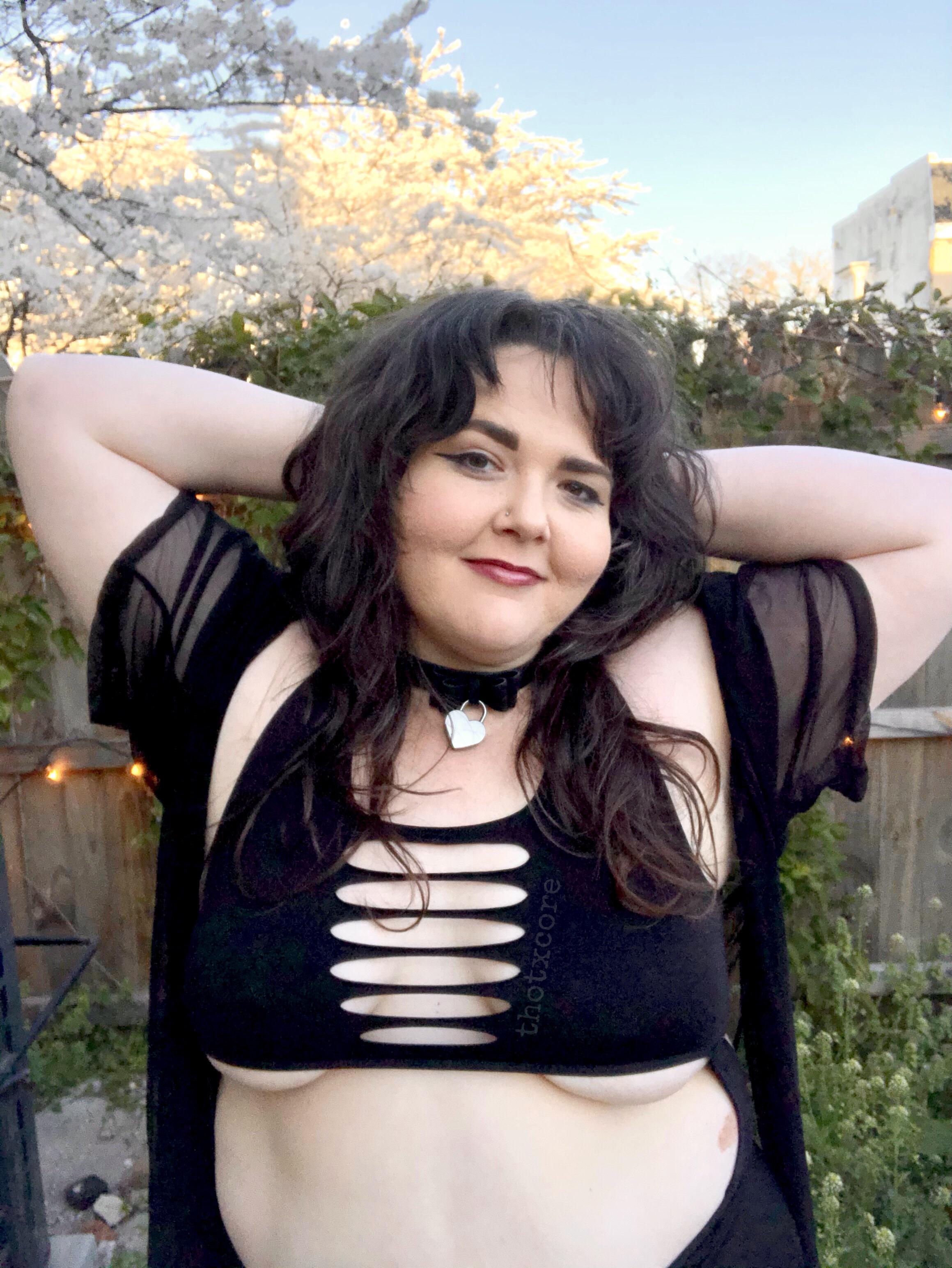 Good morning! I’m ready for coffee on the patio... and some fun ☀️😈🌸 | Scrolller