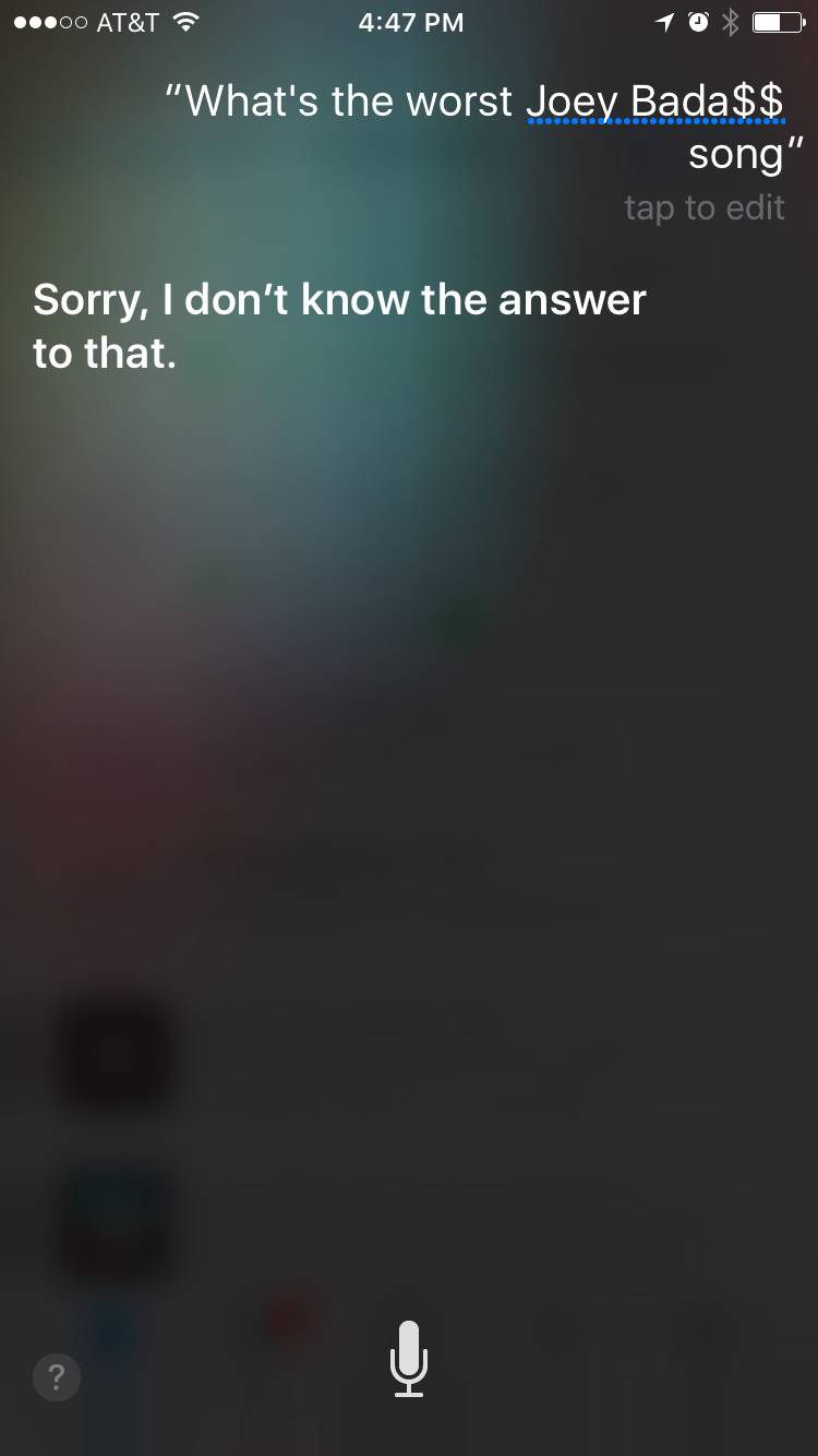 Good Siri, there is no such answer | Scrolller