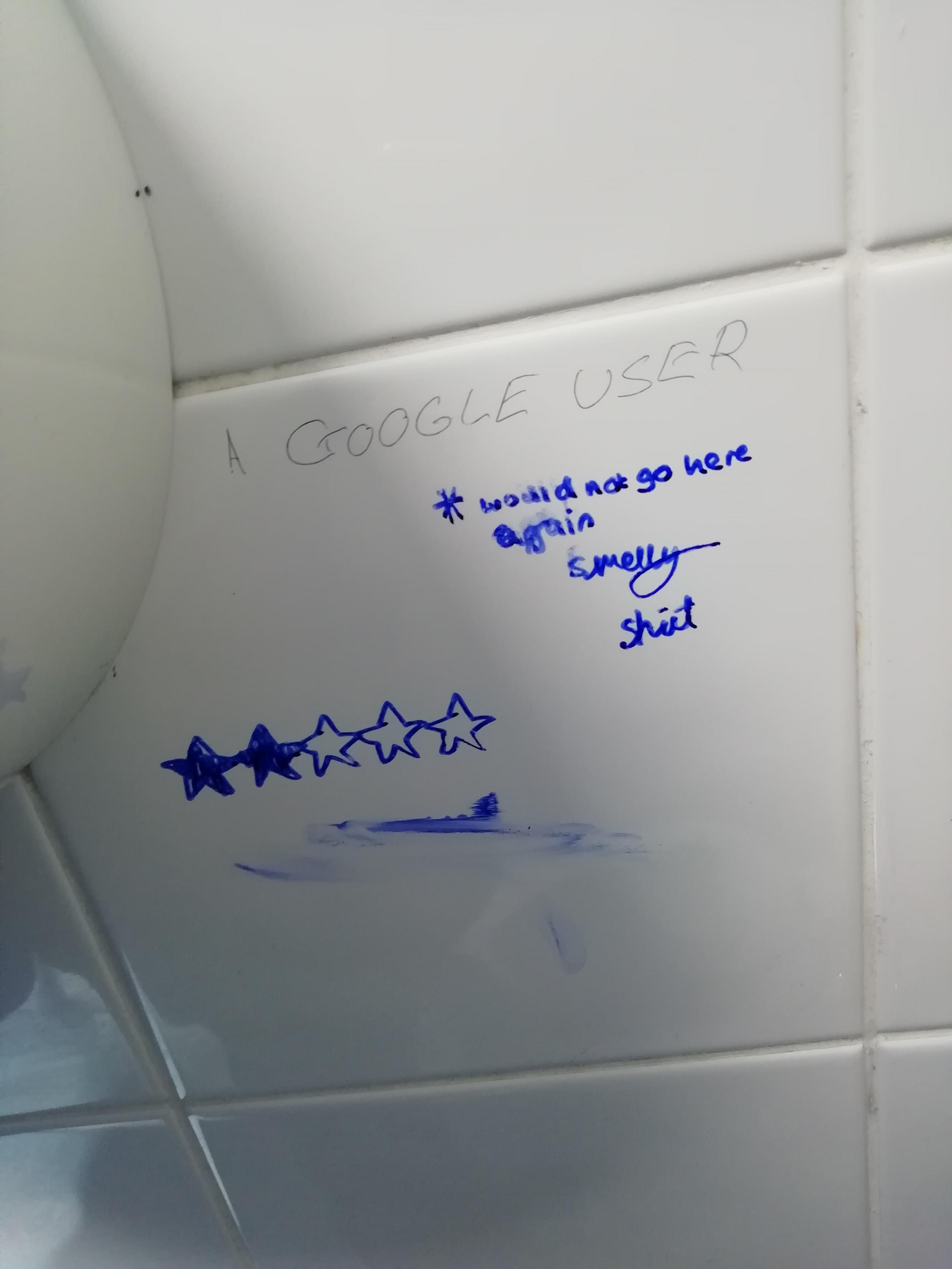 Google review of the toilet | Scrolller