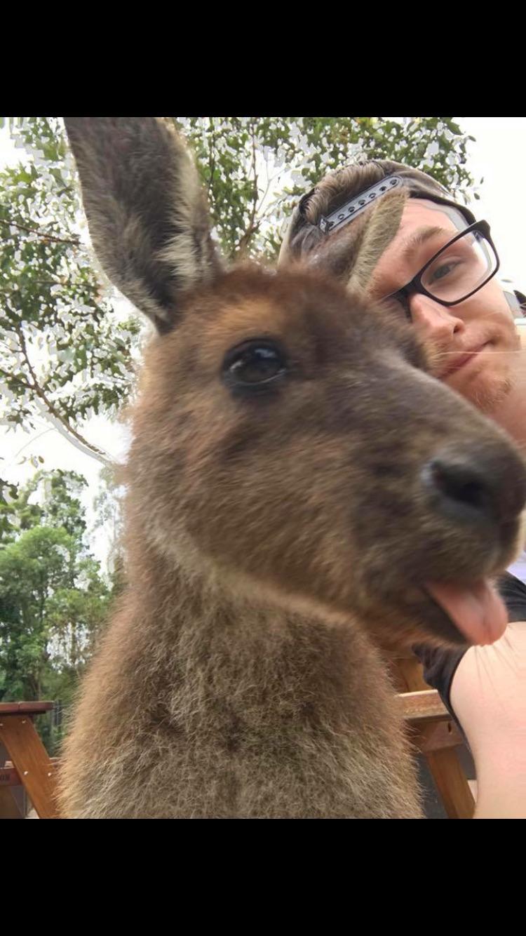 Got a picture with a Blupping Kangaroo. | Scrolller