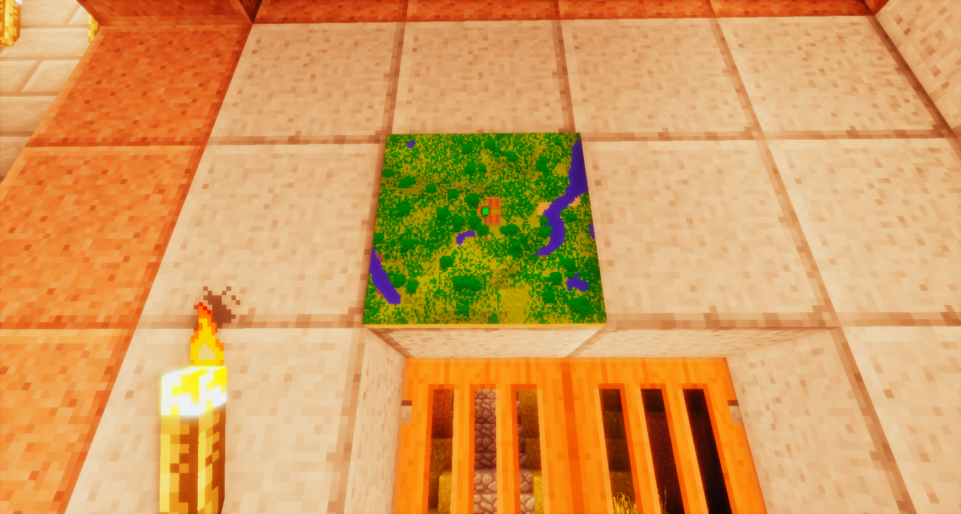 Got leather while fishing & made a wall map | Scrolller