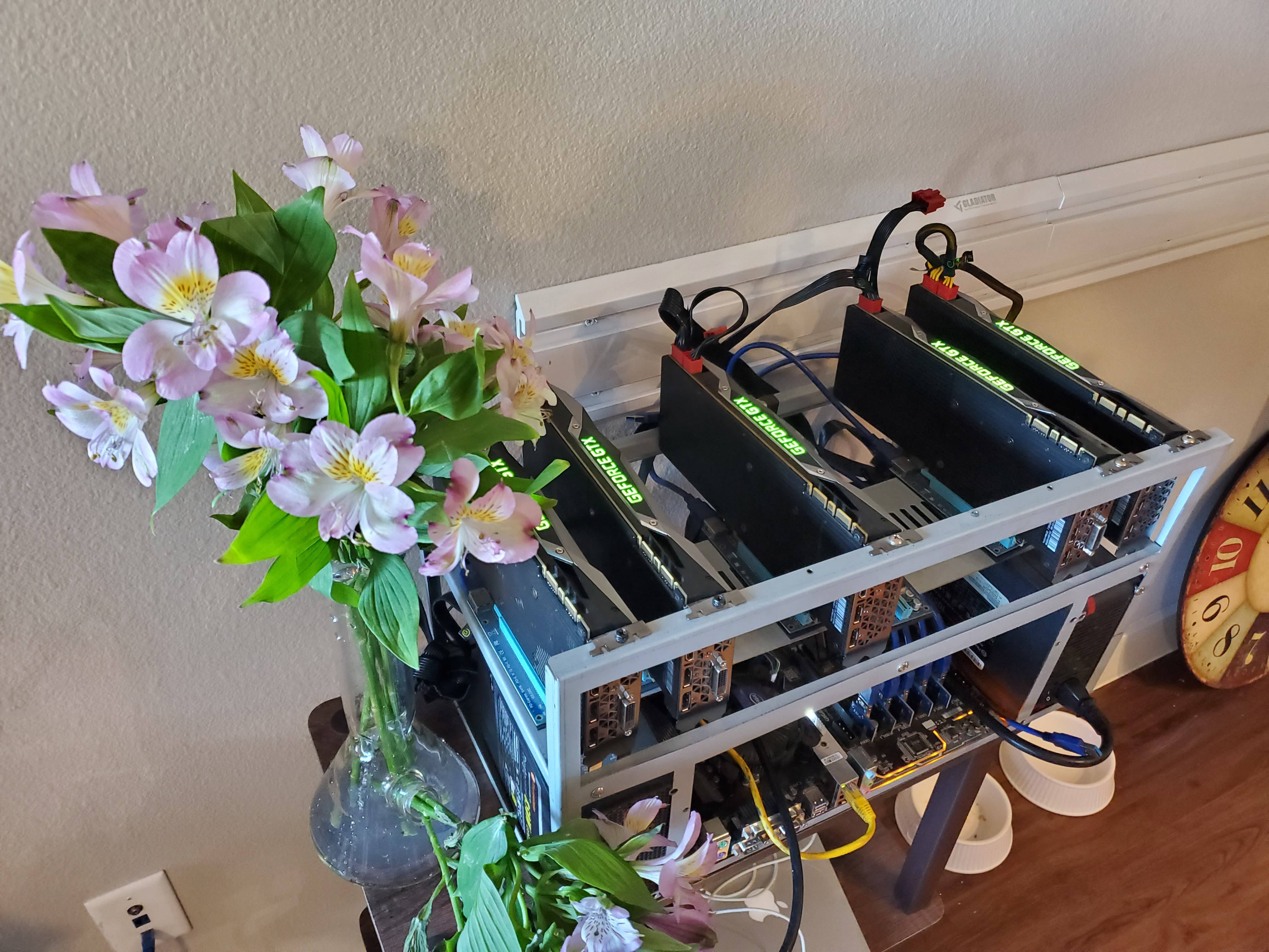 GPU Mining keeps them warm | Scrolller