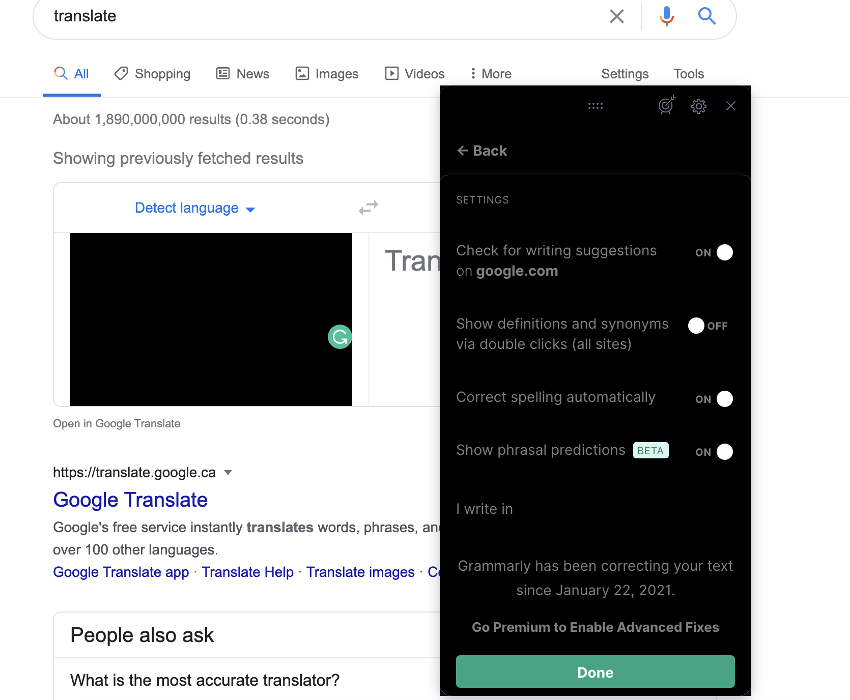 Grammarly turns my edit box black. | Scrolller
