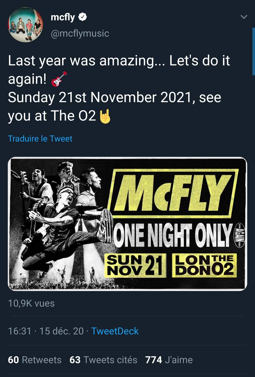 Great news ! A new show has been announced for next year in London ... Great news ! A new show has been announced for next year in London ...